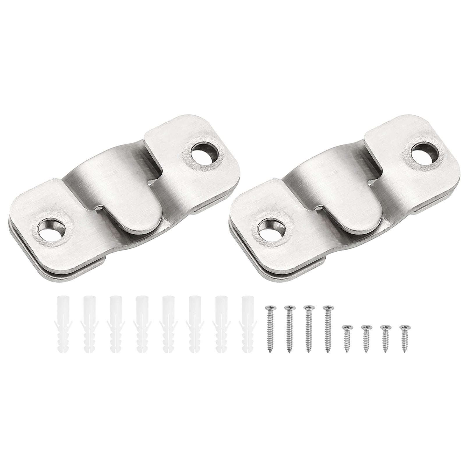 Uxcell Flush Mount Bracket 43x19mm, Interlocking Hang Buckle Stainless ...