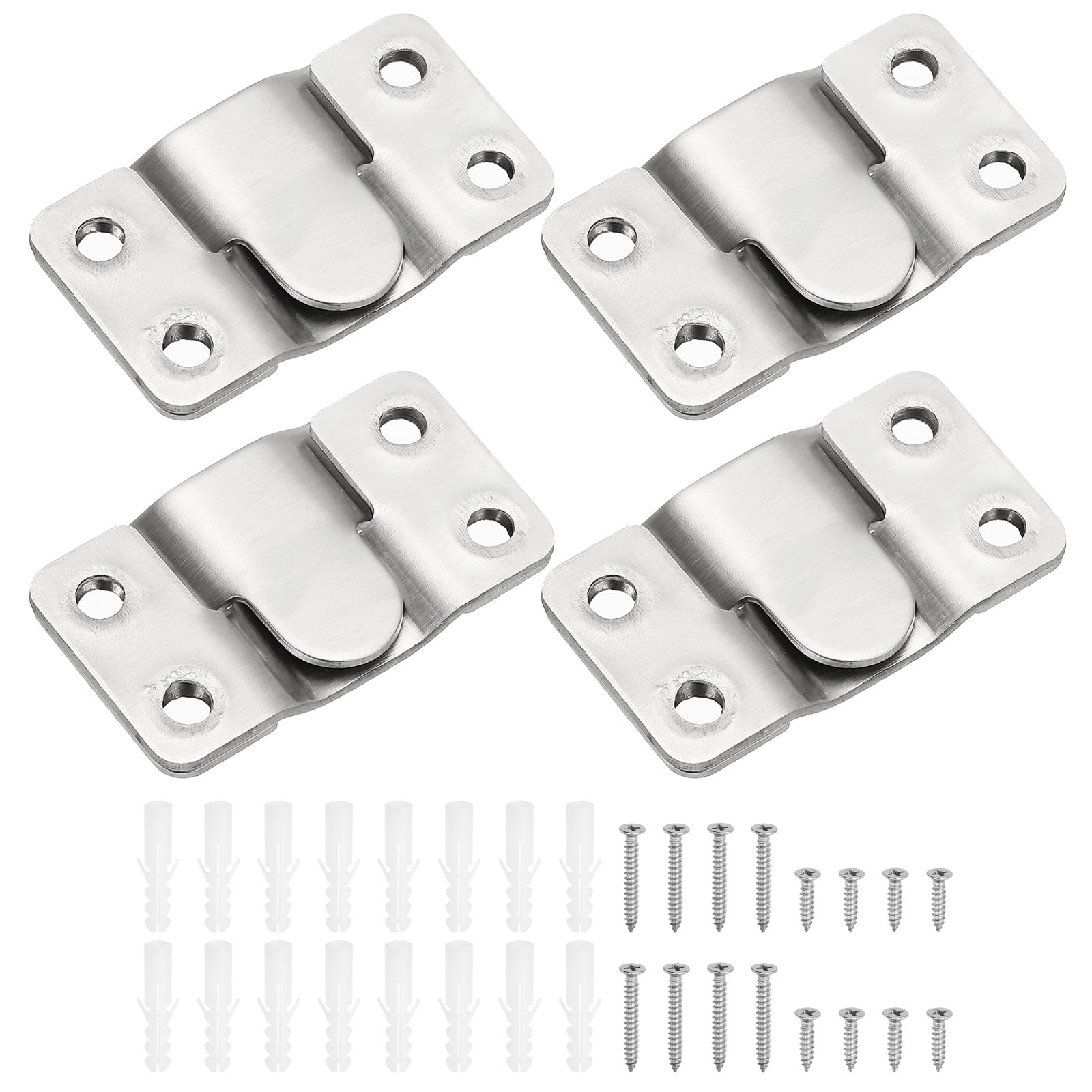 Uxcell Flush Mount Bracket 53x30mm, Interlocking Hang Buckle Stainless ...
