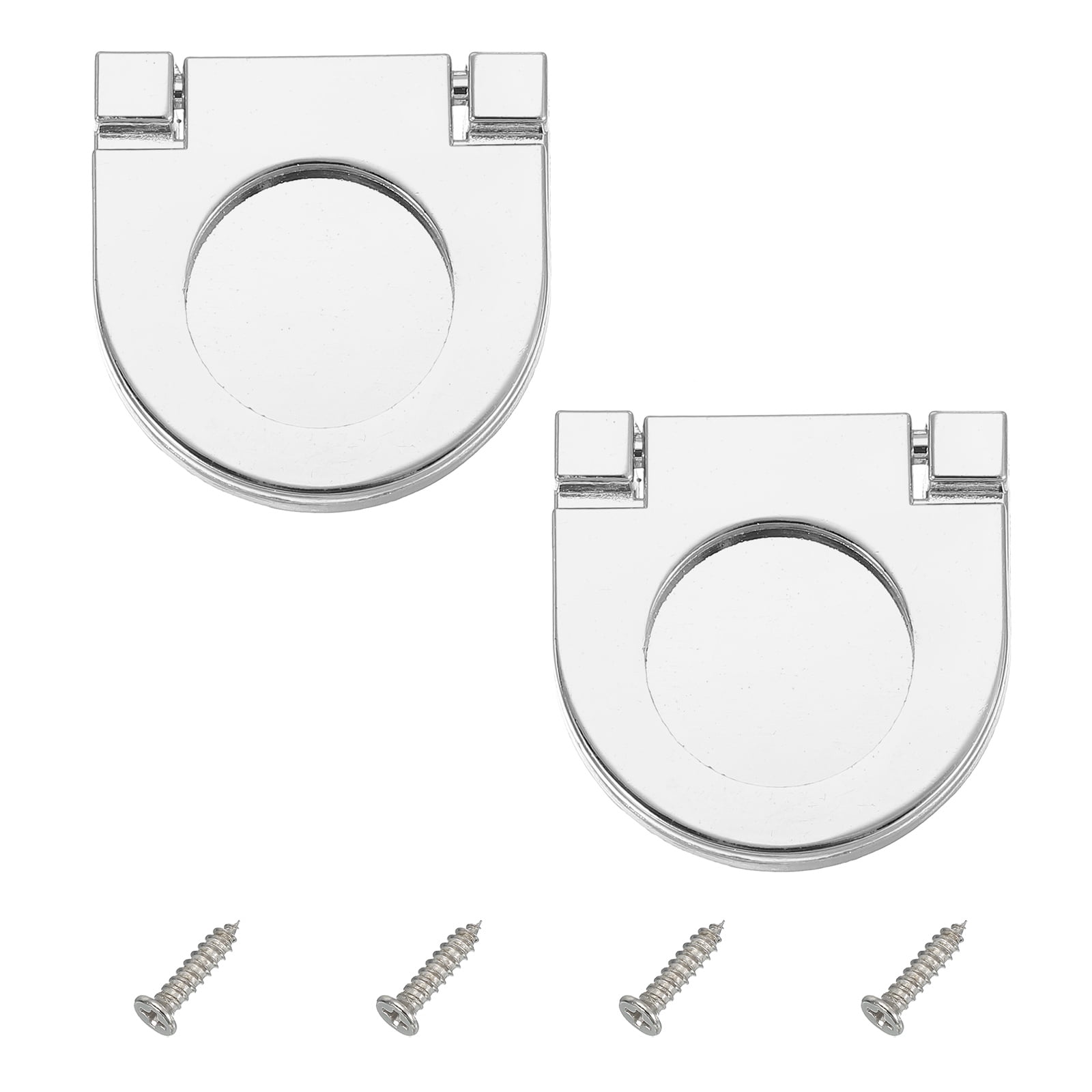 Uxcell Flush Ring Pull Low Profile Drawer Pull Zinc Alloy Flip Drawer ...