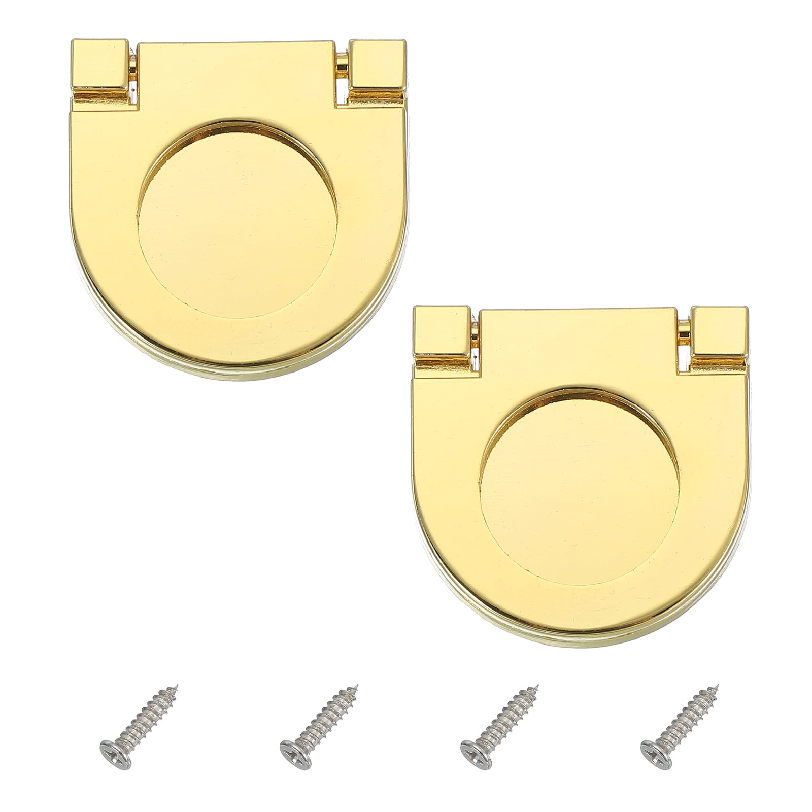 Uxcell Flush Ring Pull Low Profile Drawer Pull Zinc Alloy Flip Drawer ...