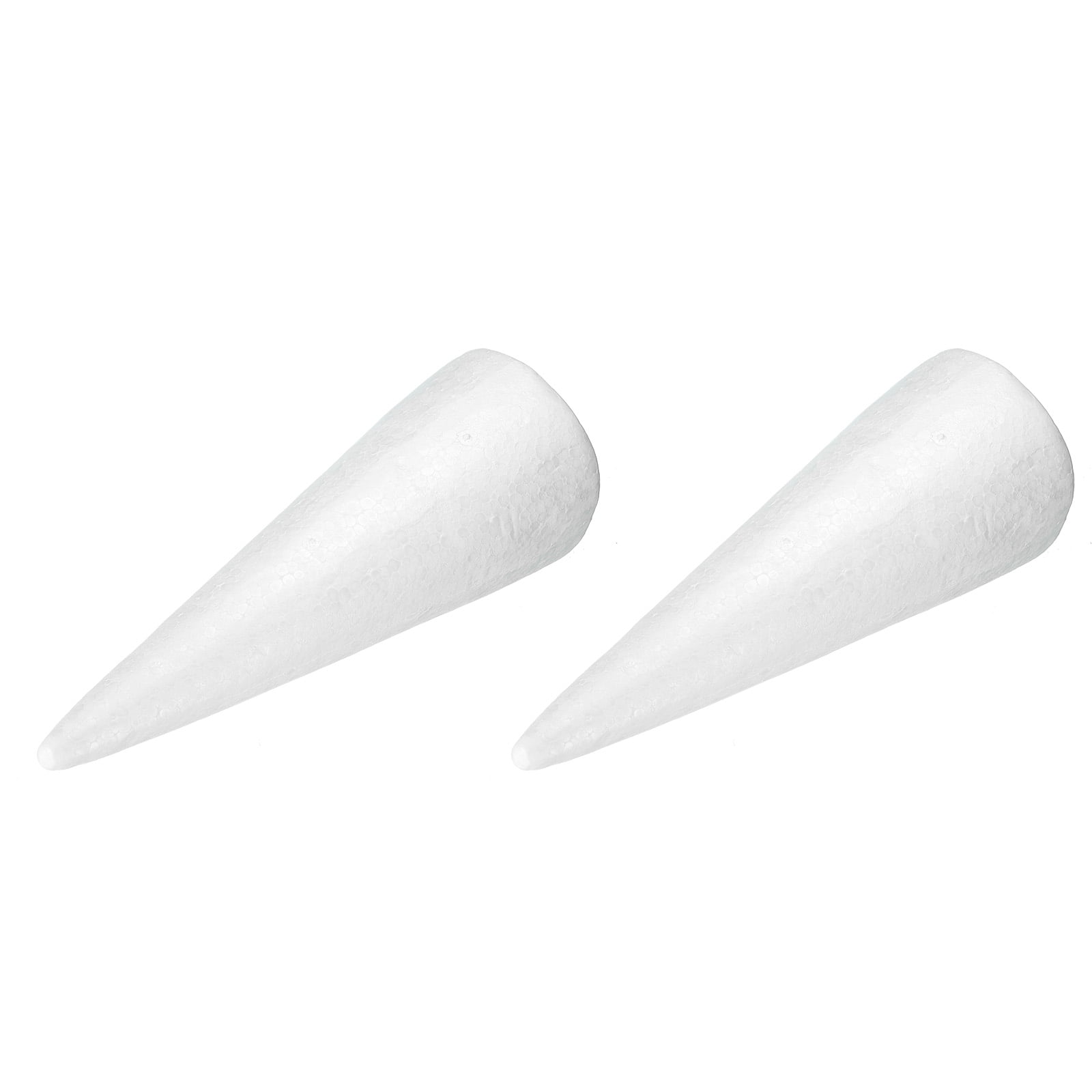 Uxcell Foam Cones for DIY Arts and Crafts 11.81 x 4.33 inch Polystyrene ...