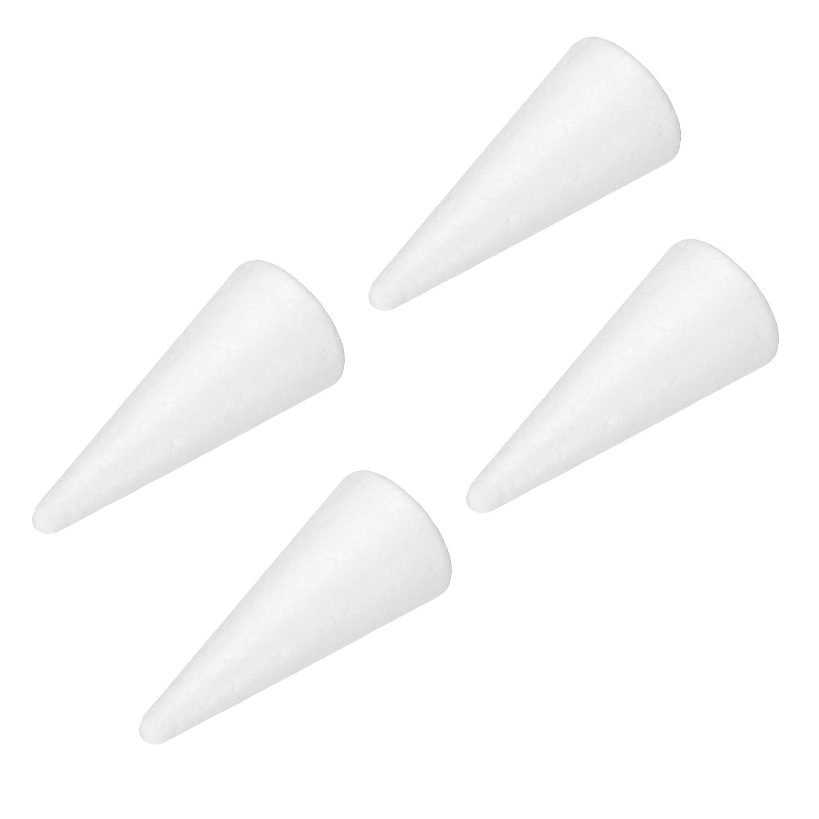 Uxcell Foam Cones for DIY Arts and Crafts 3.15 x 1.38 inch Polystyrene ...