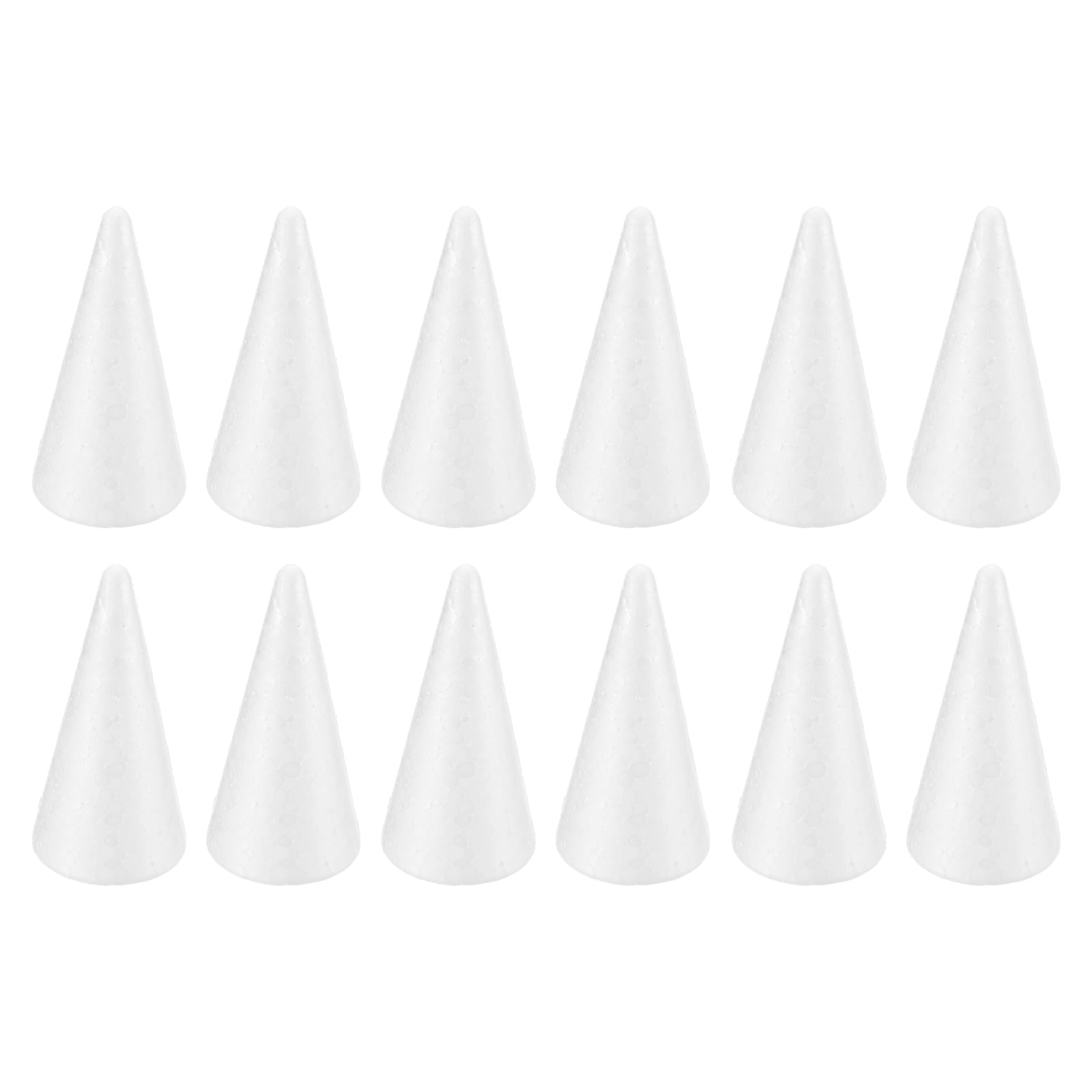 Uxcell Foam Cones for DIY Arts and Crafts 4.33 x 2.17 Inch Polystyrene ...