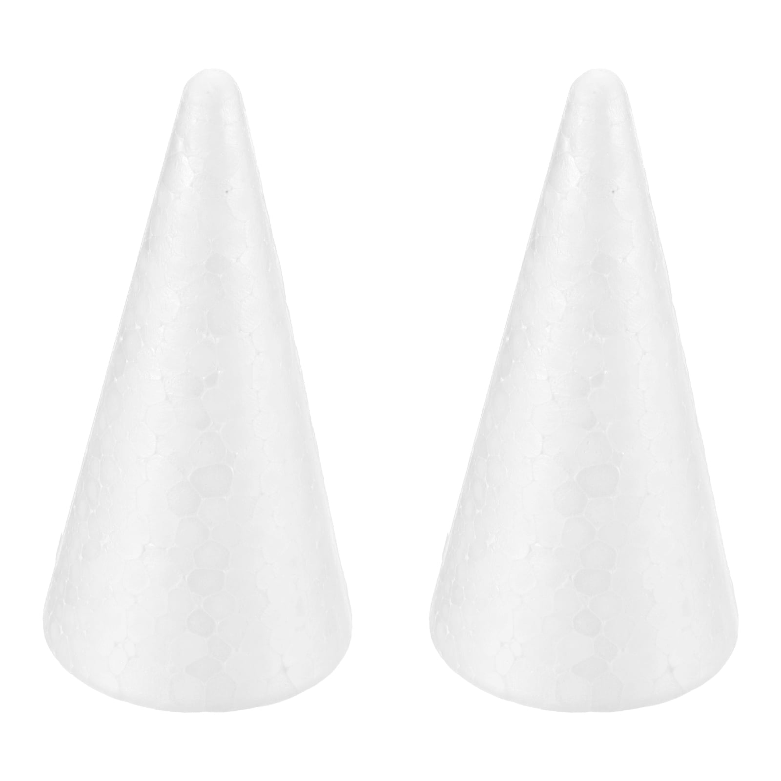 Uxcell Foam Cones for DIY Arts and Crafts 4.33 x 2.17 Inch Polystyrene ...