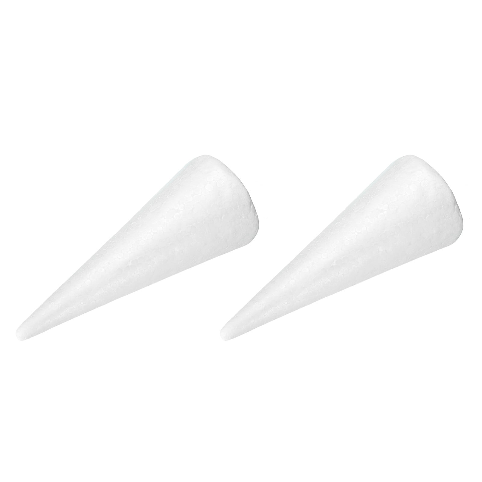 Uxcell Foam Cones for DIY Arts and Crafts 9.84 x 3.94 inch Polystyrene ...