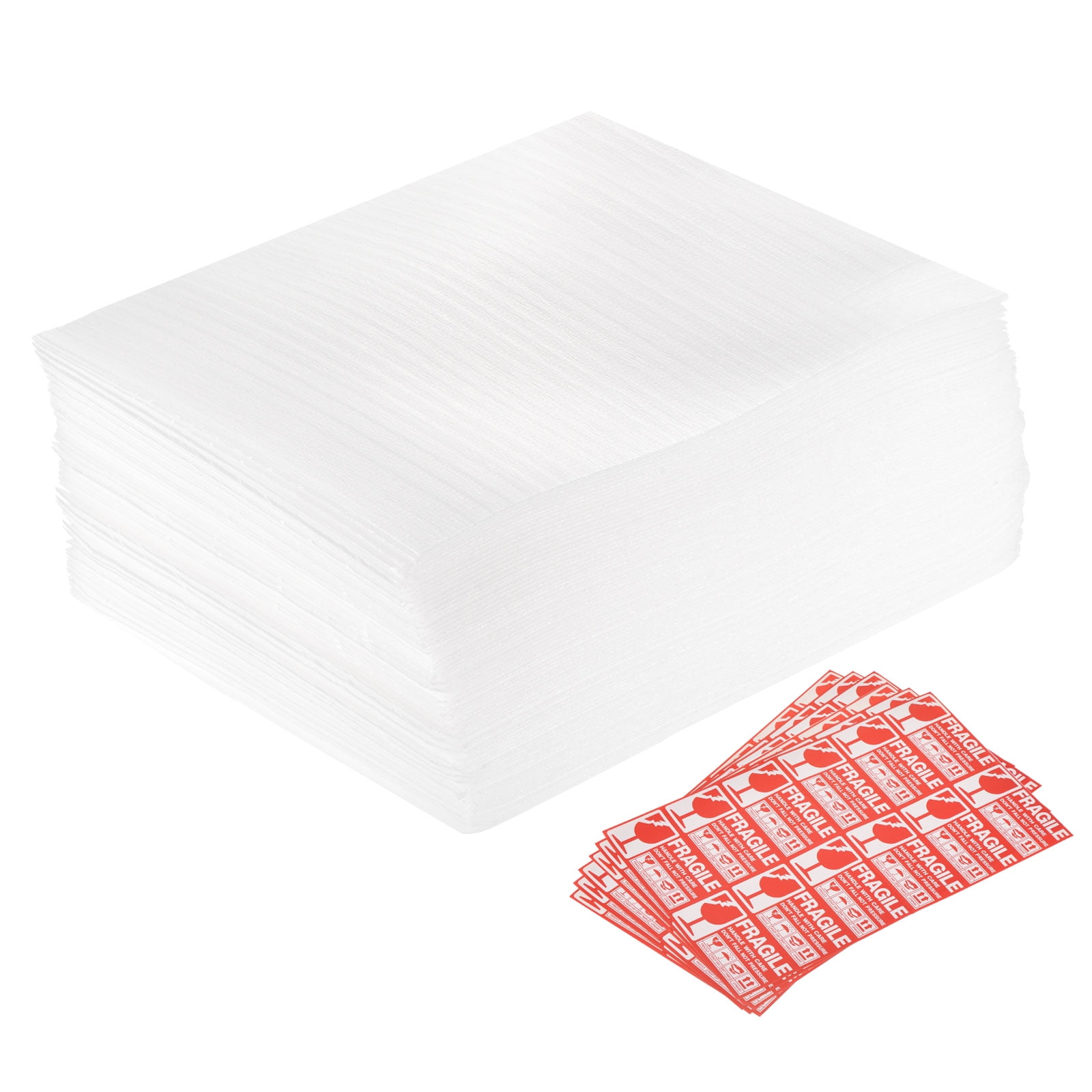 Uxcell Foam Packing Pouches, 100pcs 7.5x7.5 Inch Wrap Bubble Pouches ...