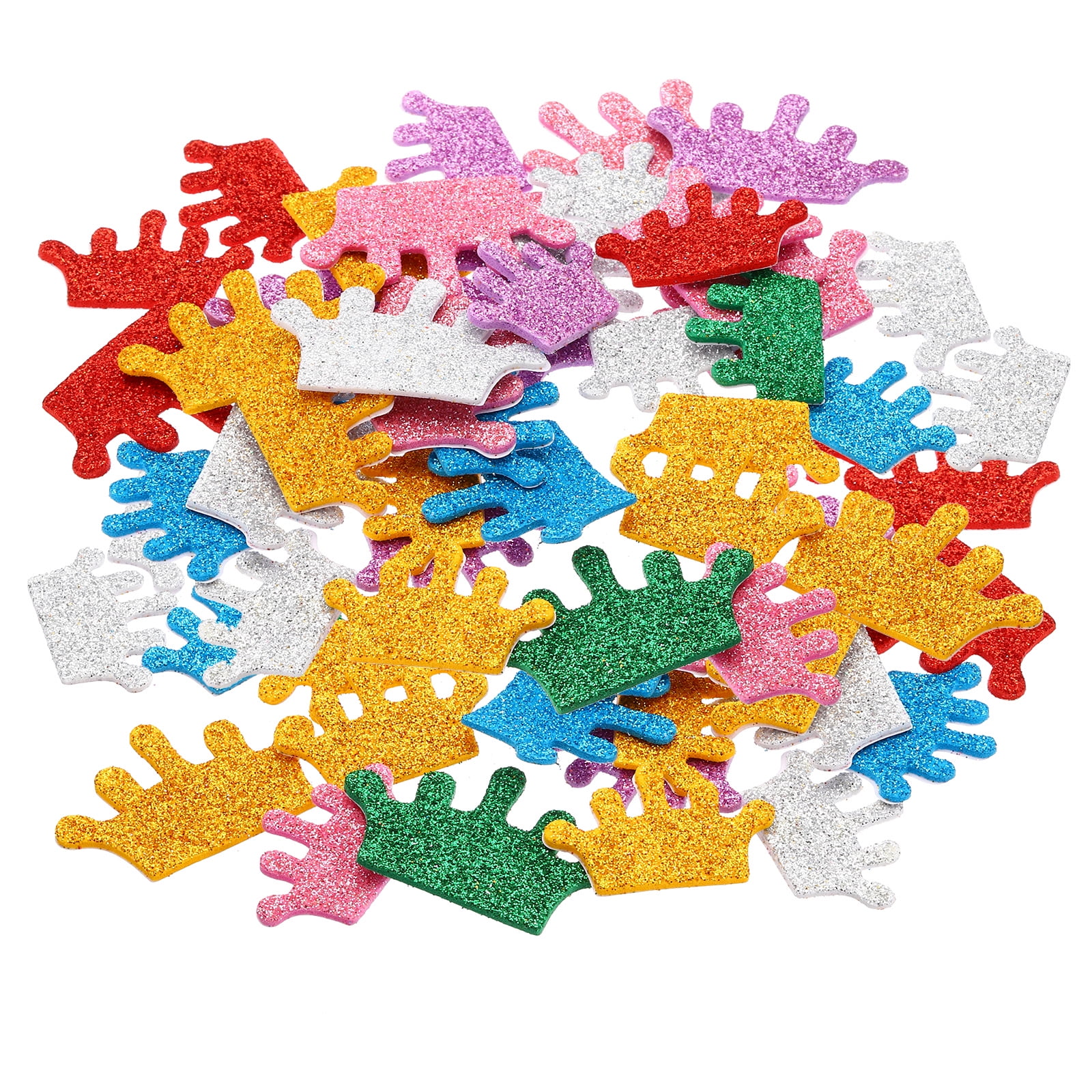 Uxcell Foam Stickers,2Pack 60Pc Adhesive Glitters Foam Shape Sticker ...