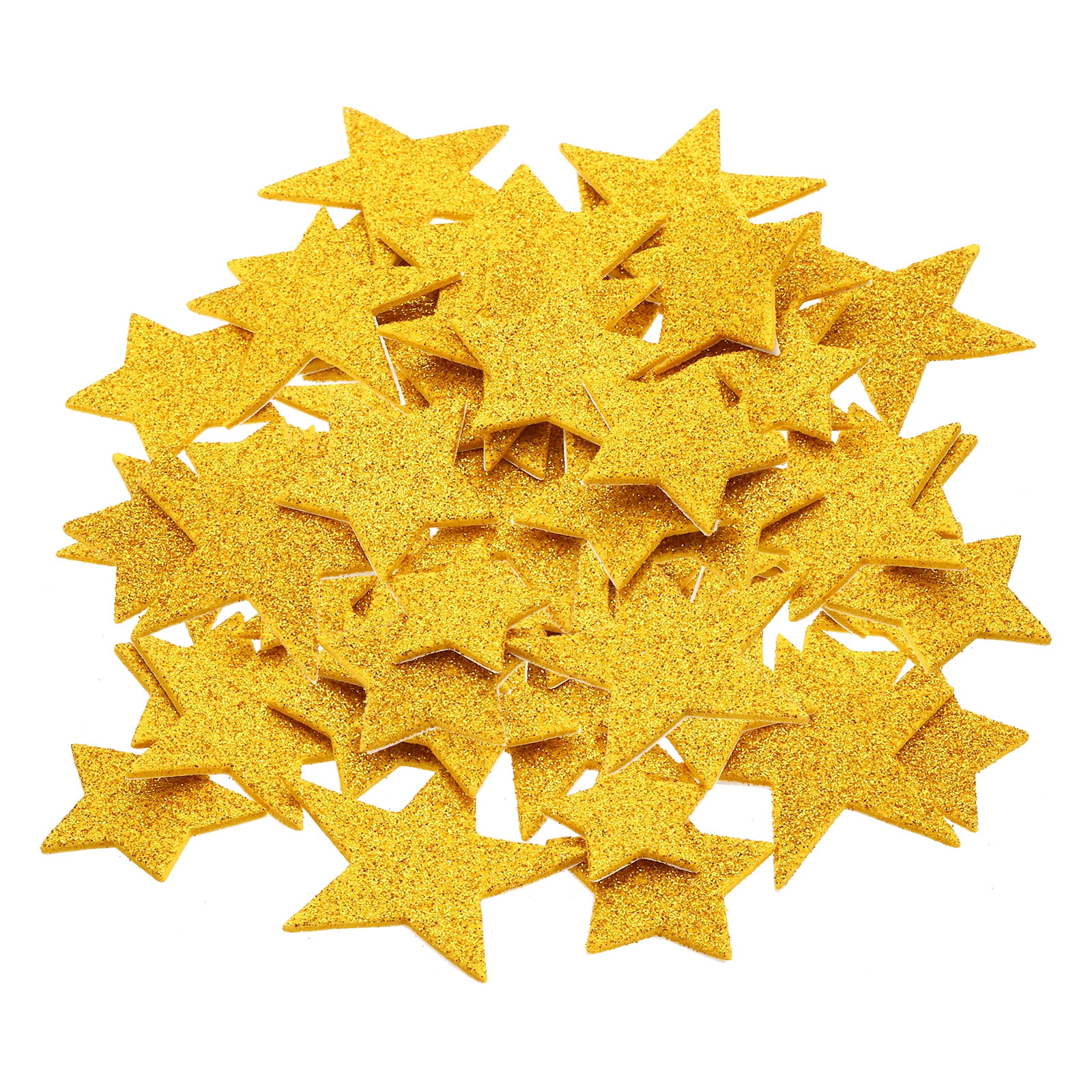 Uxcell Foam Stickers,2Pack 60Pc Adhesive Glitters Foam Shape Sticker ...
