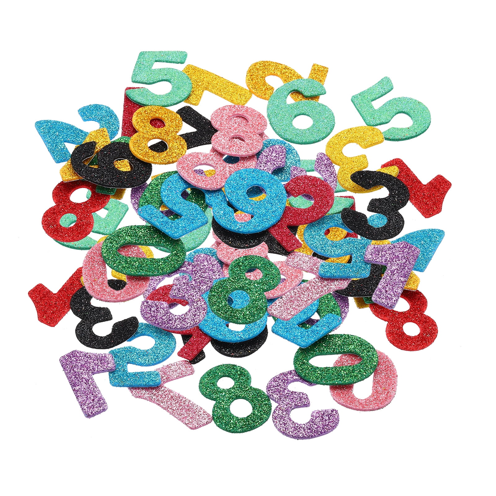 Uxcell Foam Stickers,2Pack 60Pc EVA Adhesive Glitters Foam Shape ...