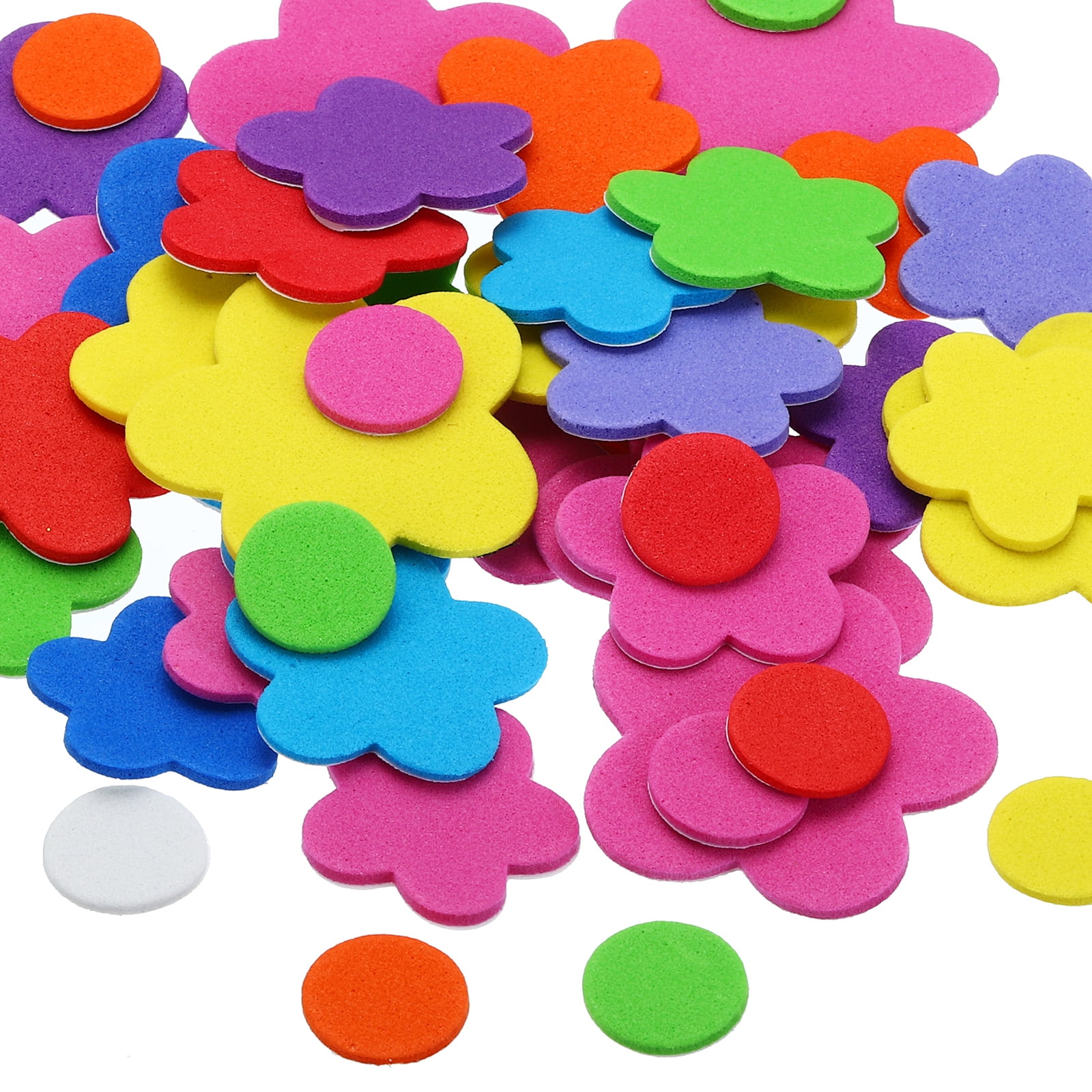 Uxcell Foam Stickers,8Pack 400Pcs EVA Self Adhesive Foam Shape Stickers ...