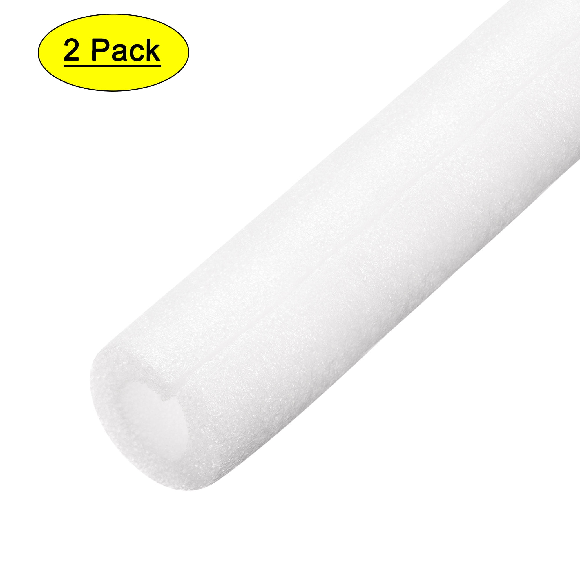 Uxcell Foam Tube 3.28 ft Length 0.98in ID 1.97in OD Hollow Polyethylene ...