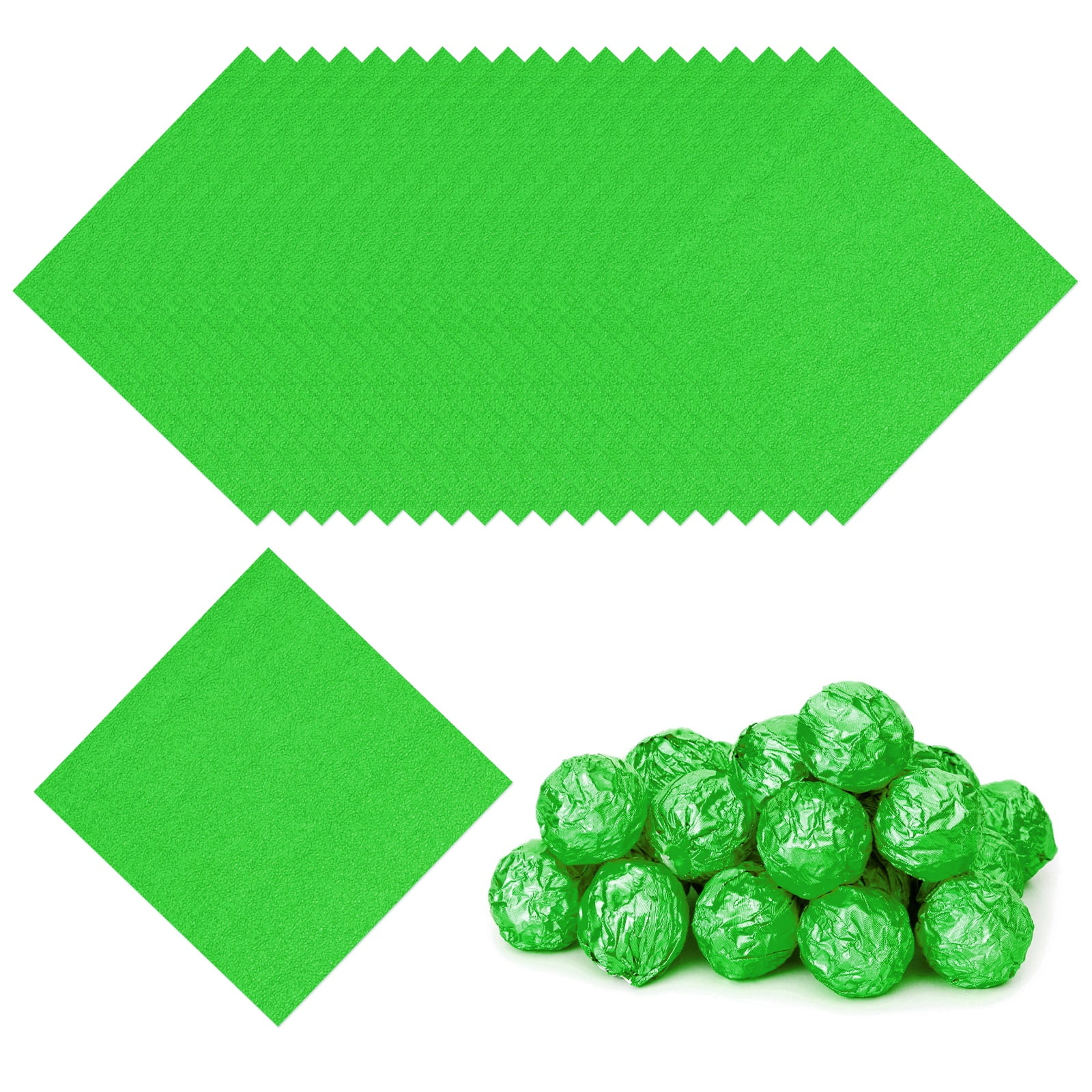 Uxcell Foil Candy Wrappers, Square Glossy Aluminium Foil Candy Wrapping ...