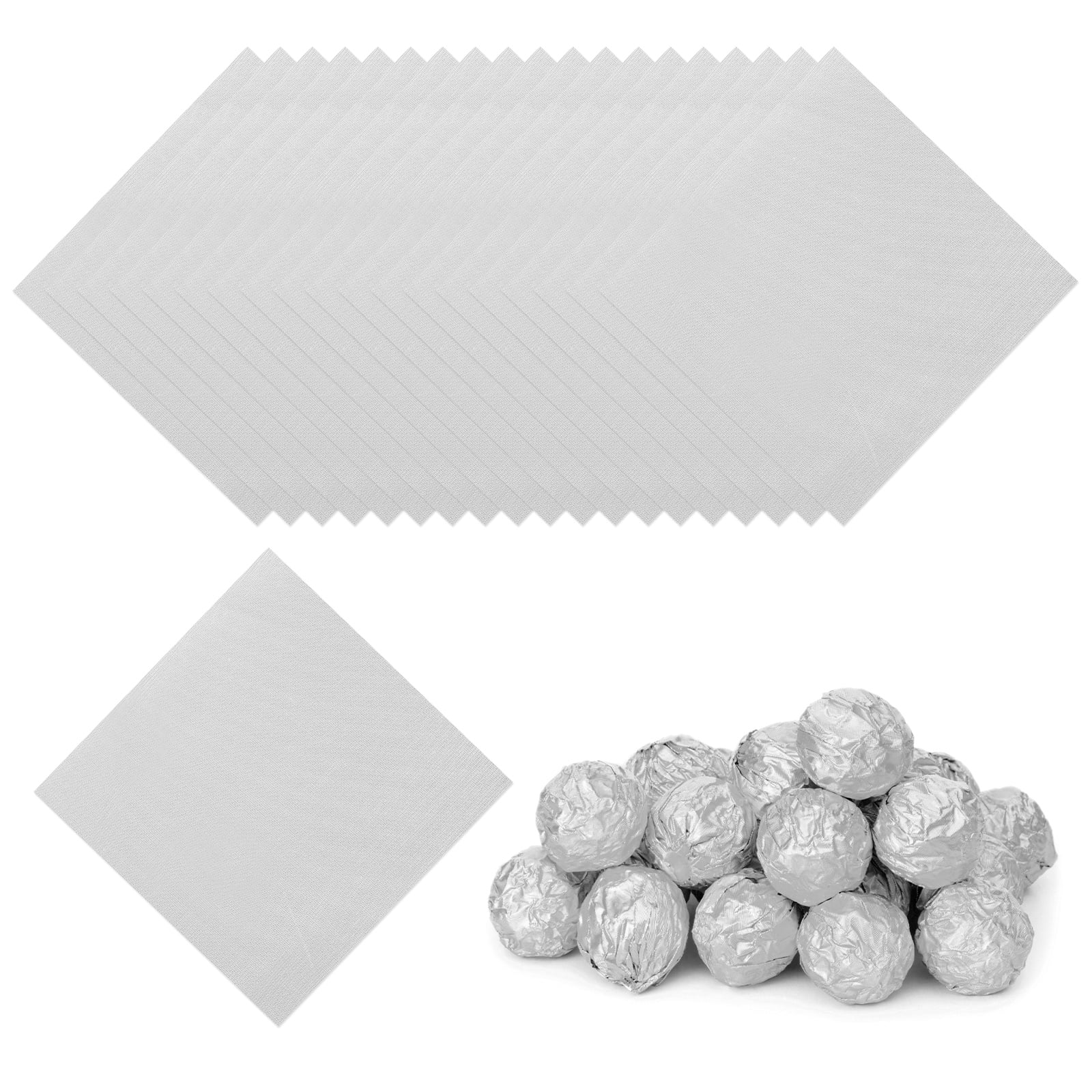 Uxcell Foil Candy Wrappers, Square Glossy Aluminium Foil Candy Wrapping ...