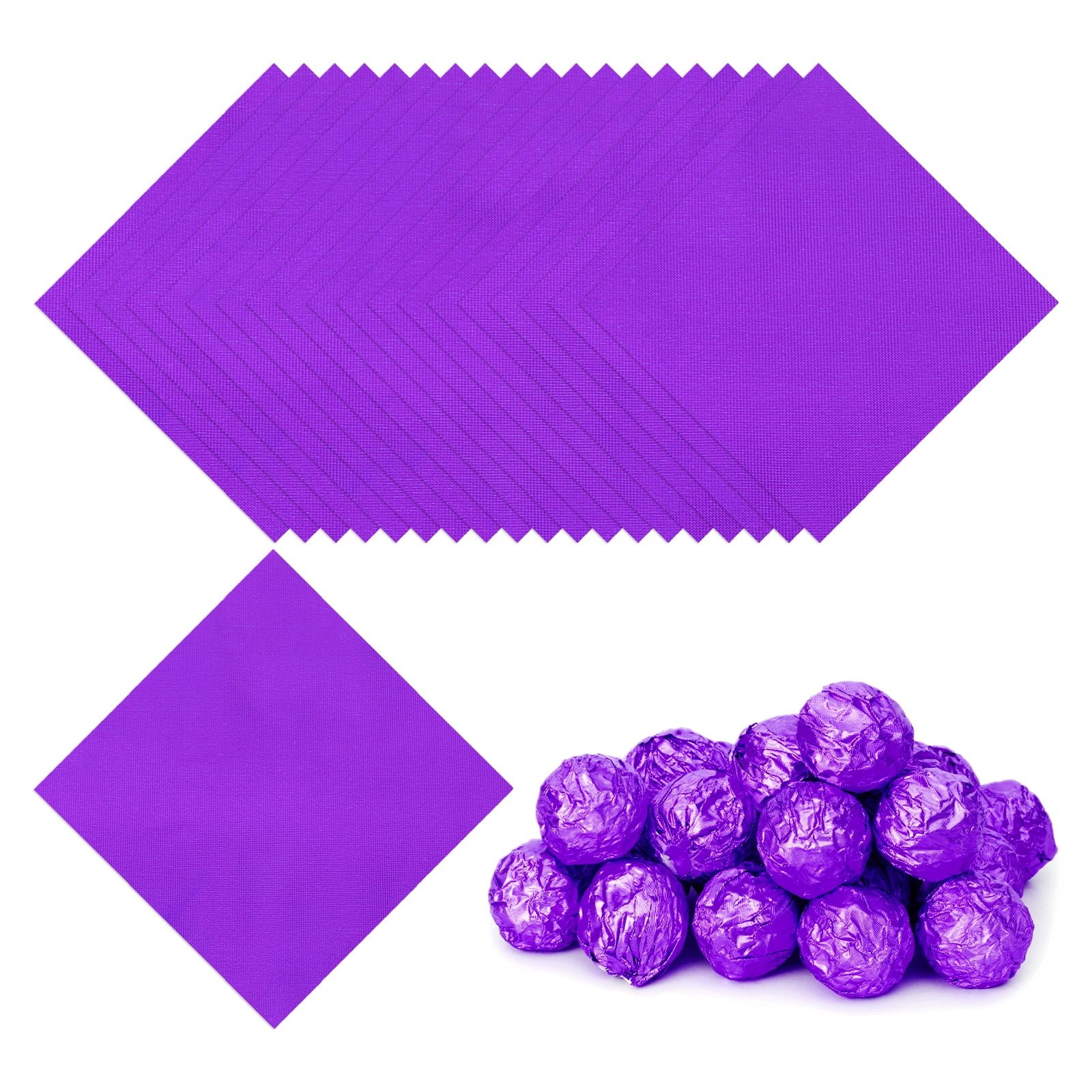 4x4 Inch Foil Candy Wrappers, Square Fine Grid Aluminium Foil Candy ...