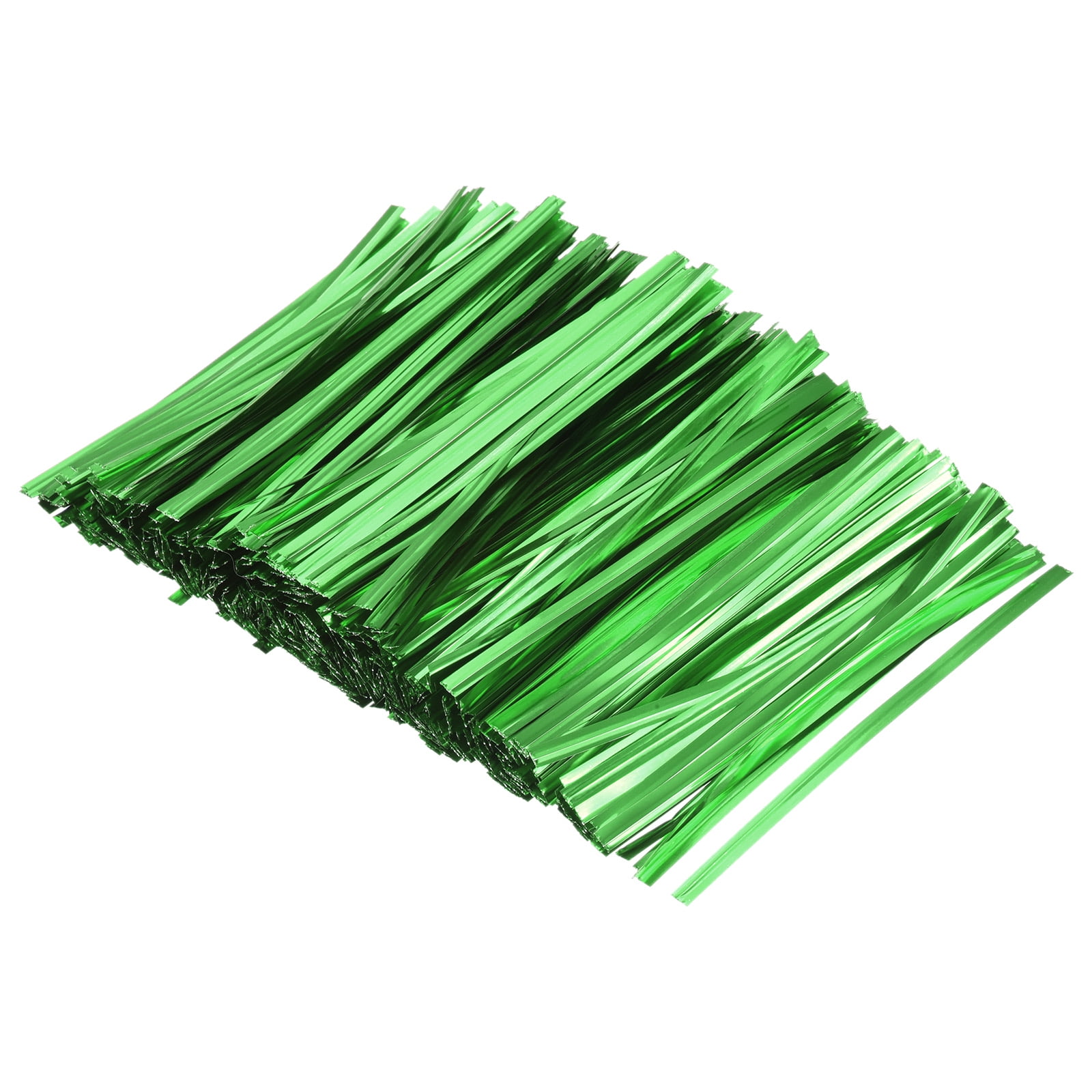Uxcell Foil Twist Ties Plastic Closure Tie Manage Cords, 750 Pack Green ...