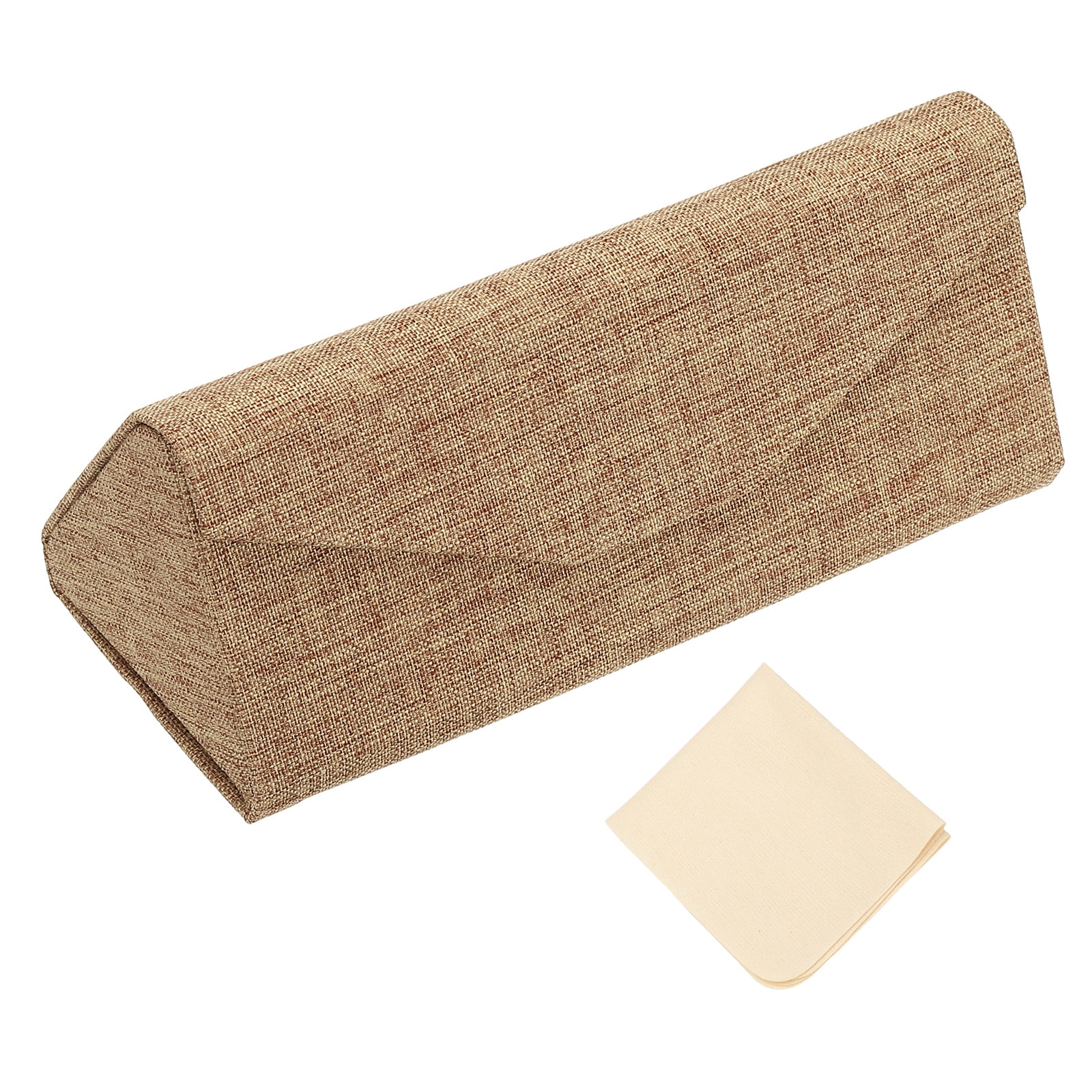 Uxcell Foldable Glasses Case, Triangle Magnetic Sunglasses Organizer PU ...