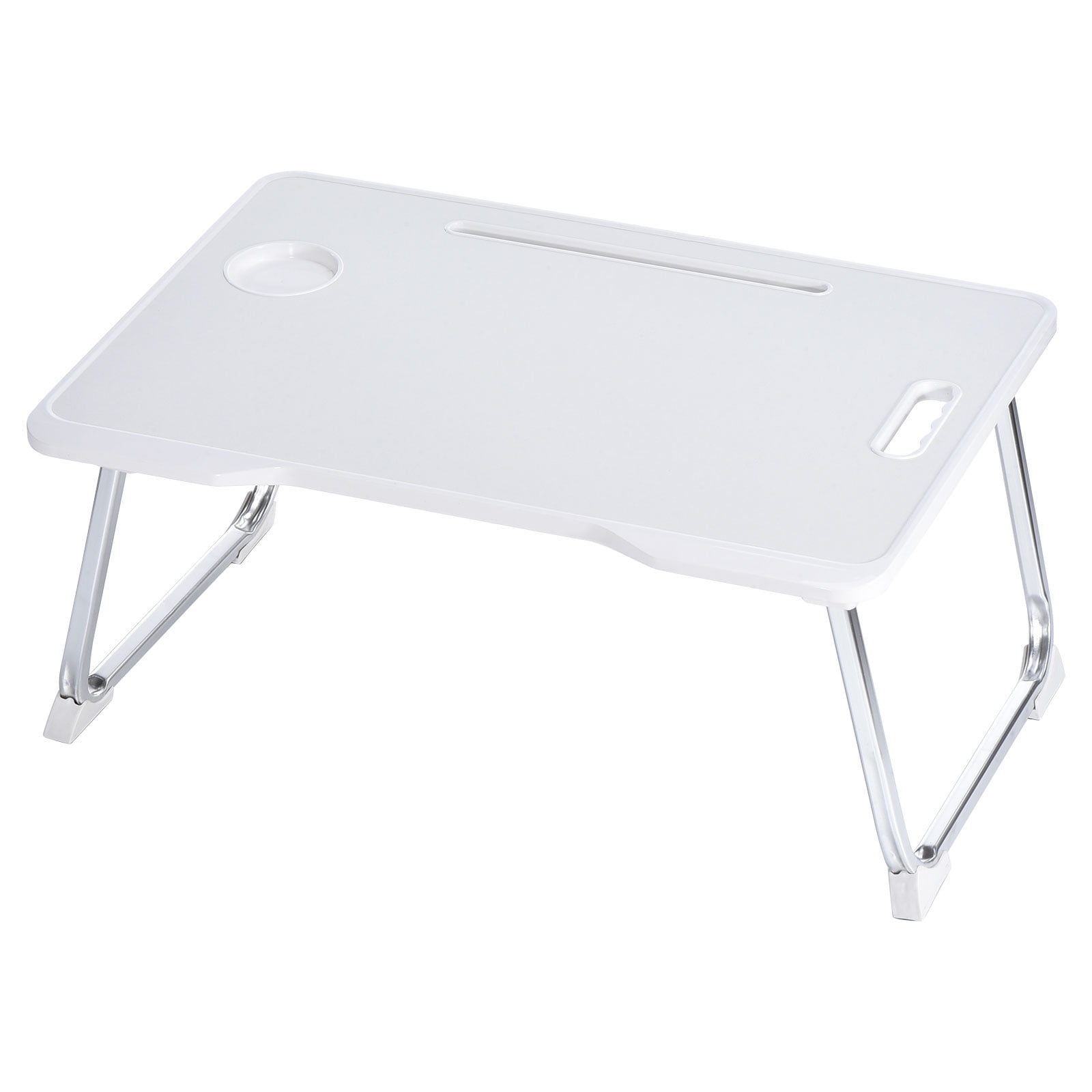 Uxcell Foldable Lap Desk Laptop Bed Desk Table with Notebook Stand Cup ...