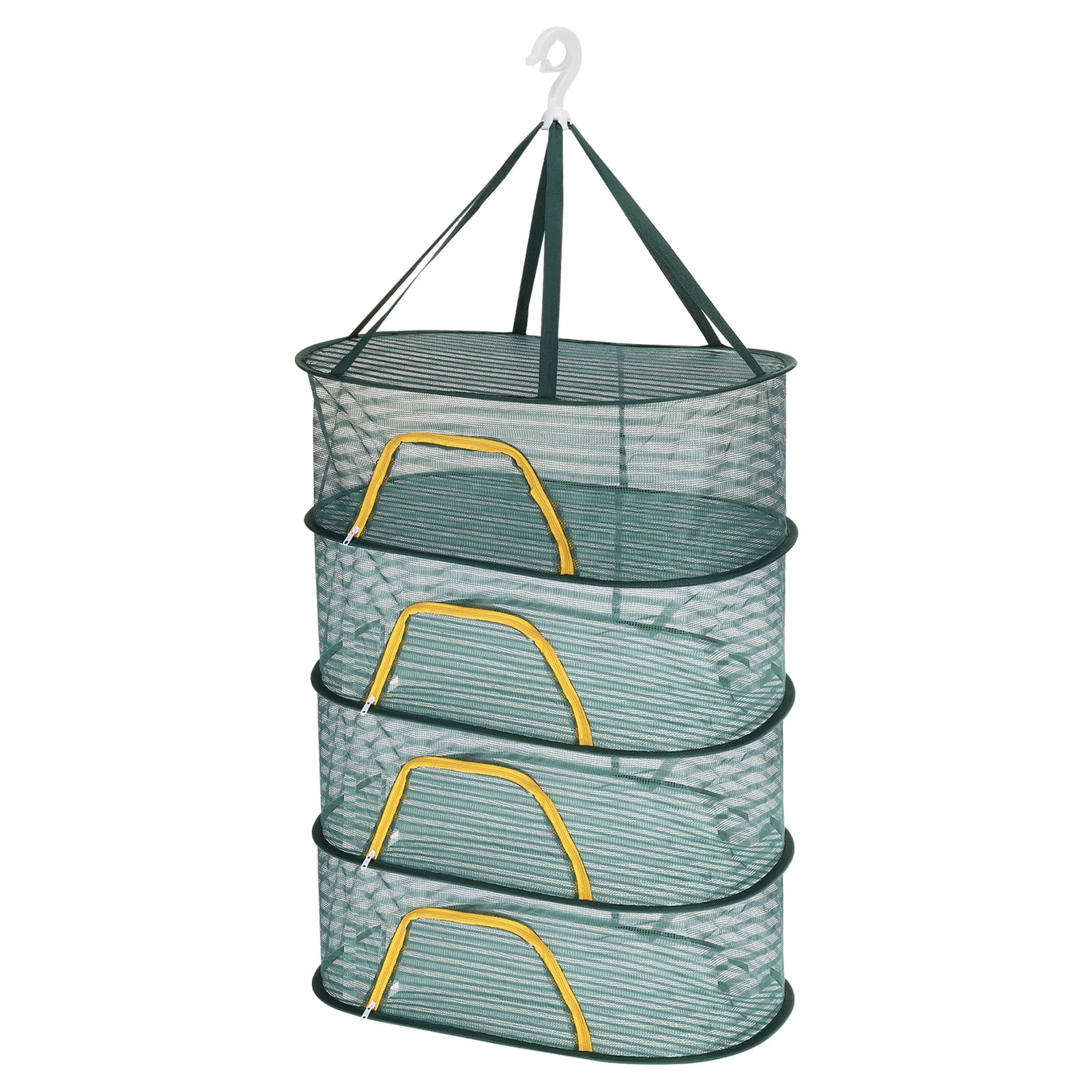 Uxcell Folded Mesh Clothes Hanging Dryer, 4-Tier Sweater Drying Rack ...