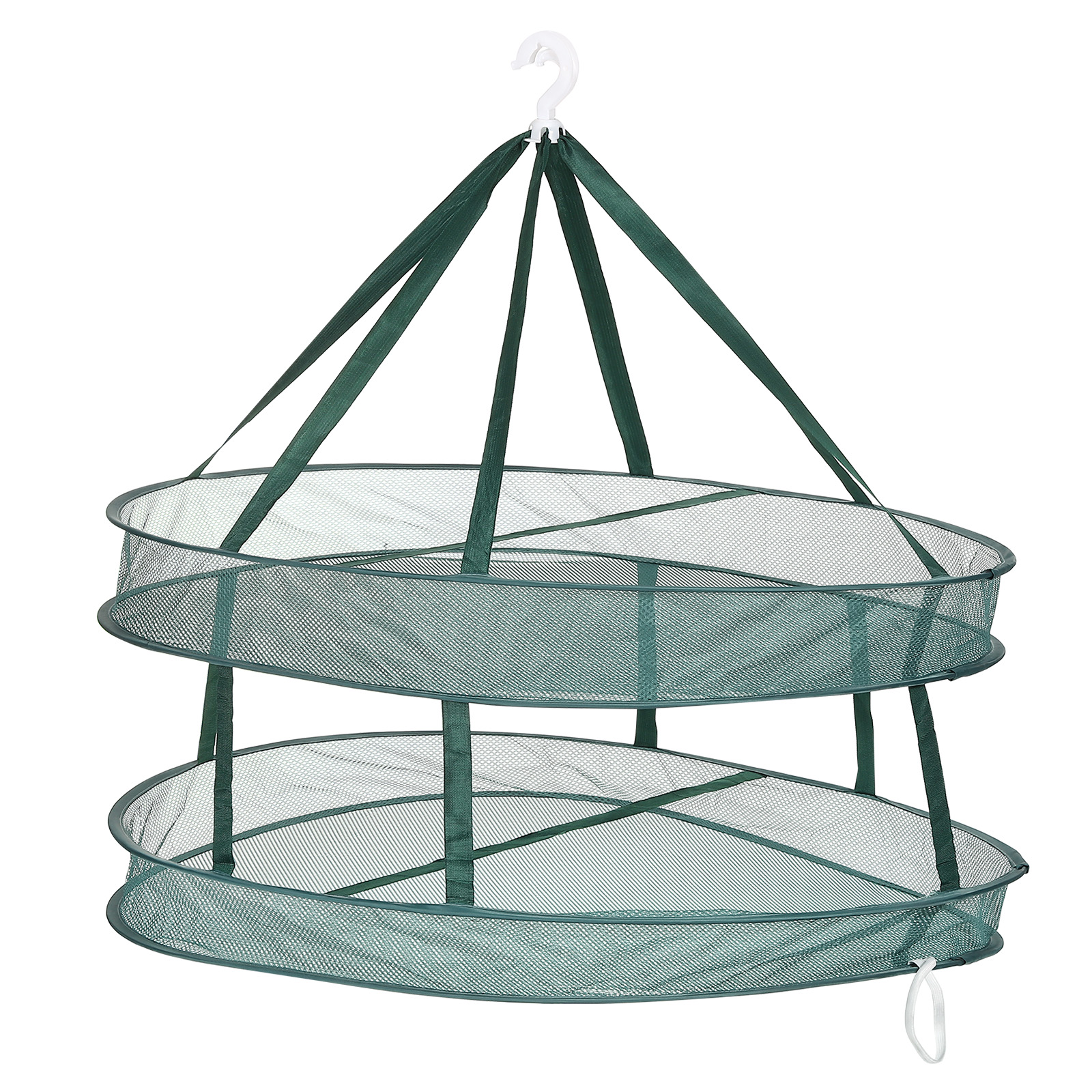 Uxcell Folded Mesh Clothes Hanging Dryer, Double Layers Square Drying ...