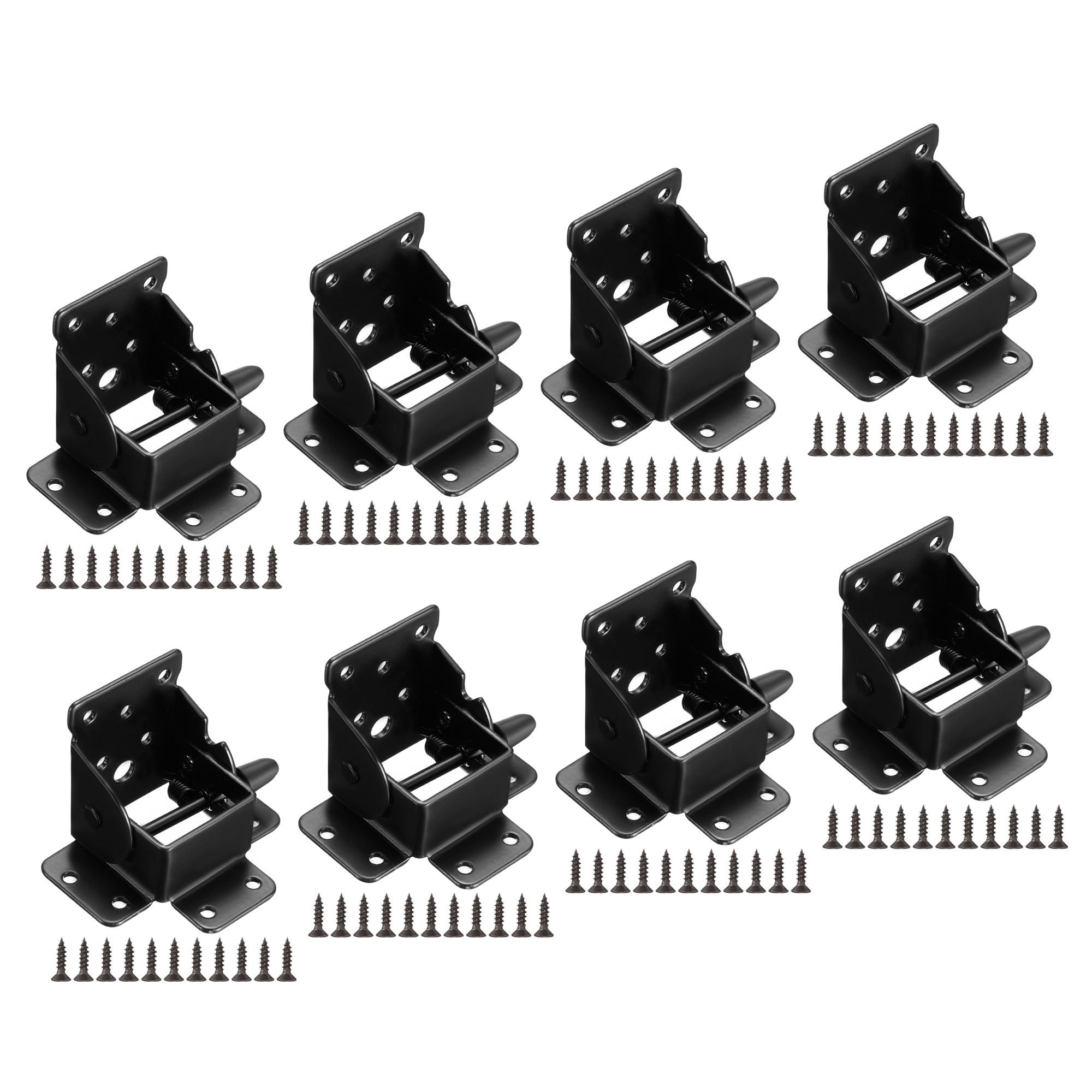 Uxcell Folding Hinge 2.2" Height Metal Self Locking Frame with Screws ...