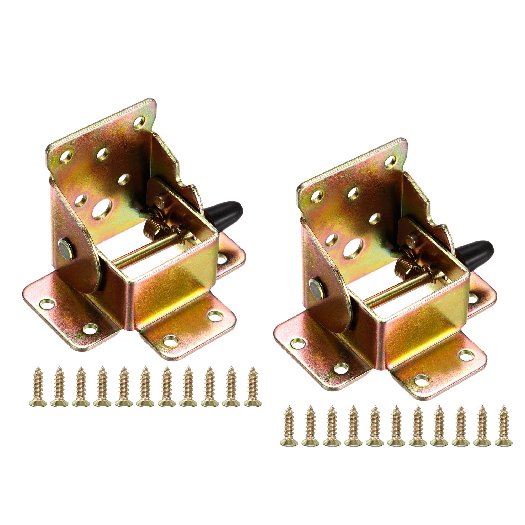 Uxcell Folding Hinge 2.2" Height Metal Self Locking Frame with Screws ...