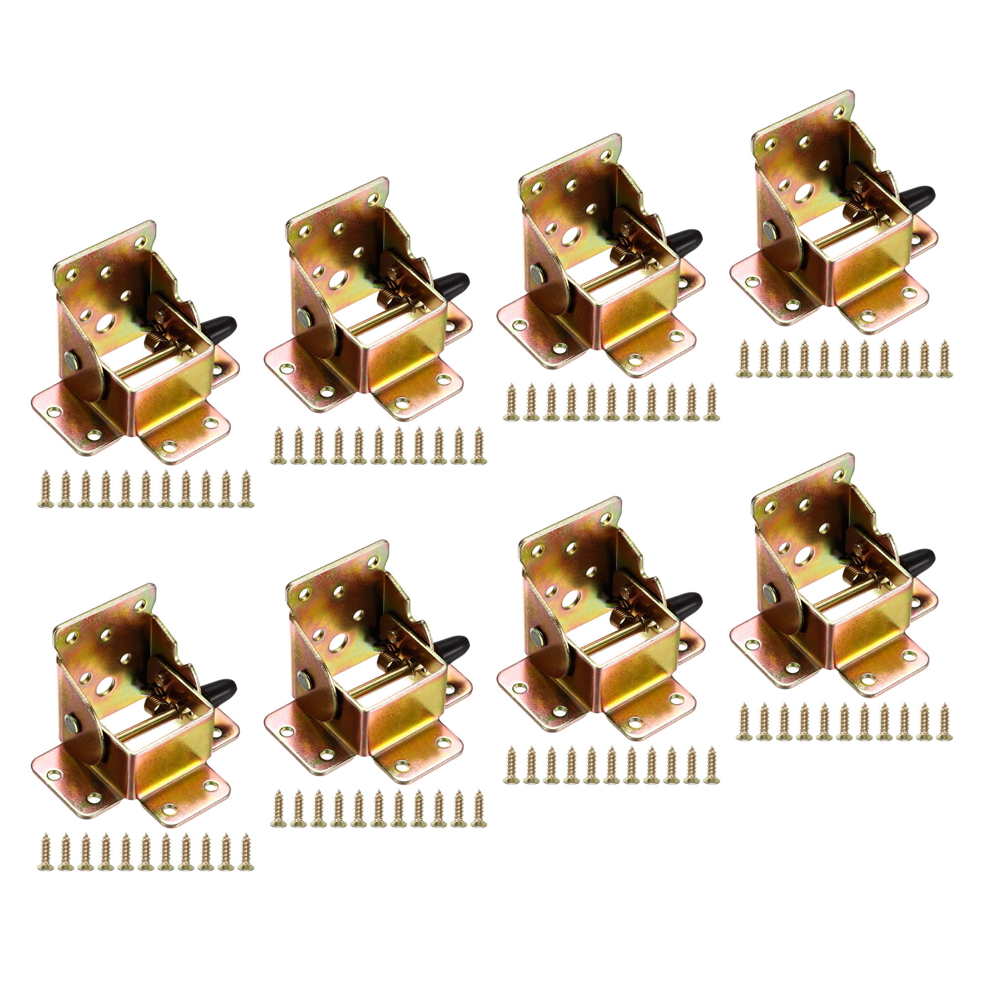 Uxcell Folding Hinge 2.2" Height Metal Self Locking Frame with Screws ...