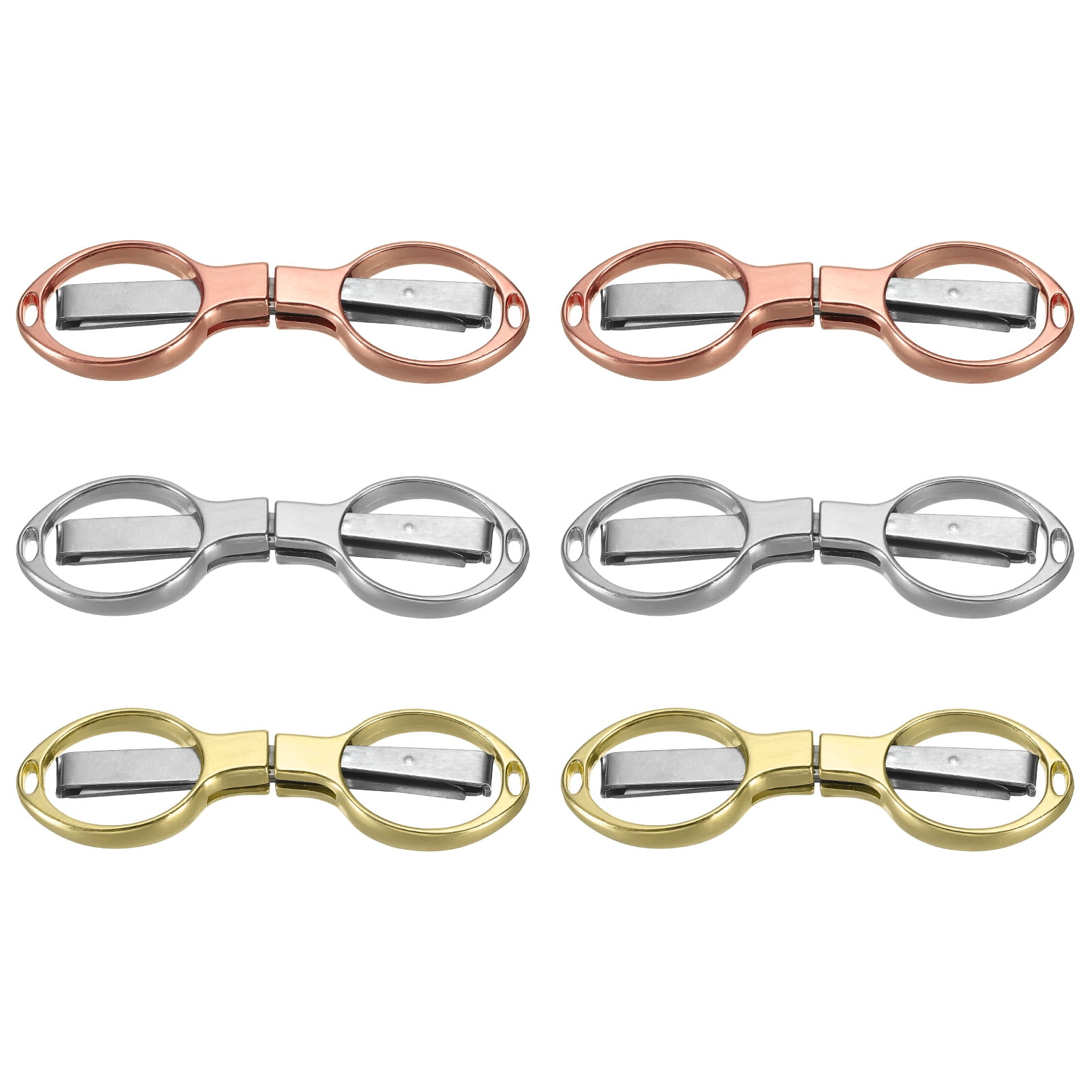 Uxcell Folding Scissors Portable Travel Mini Scissors Glasses-Shape ...