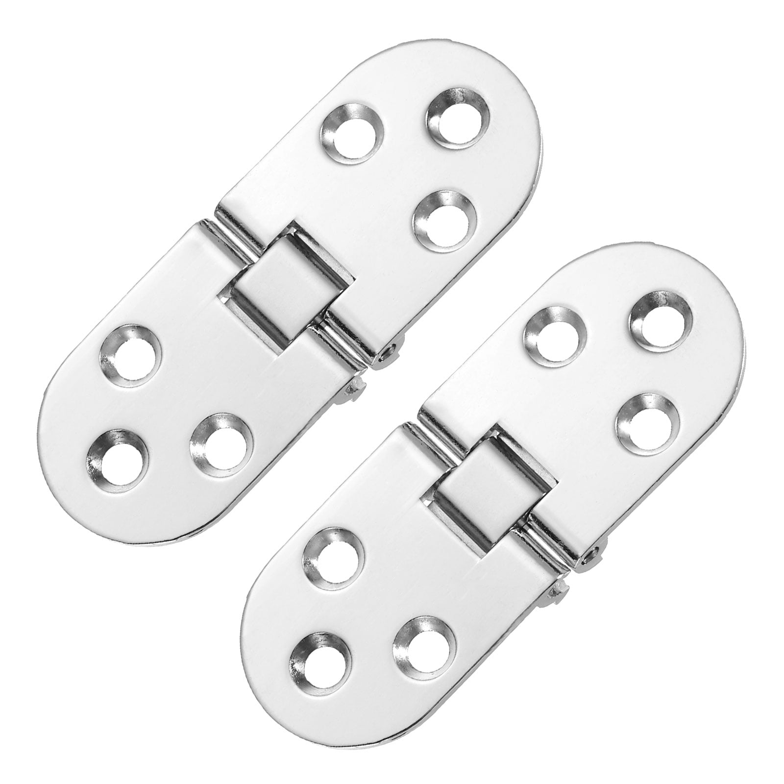 Uxcell Folding Table Hinge, 2Pack Zinc Alloy 180 Degree Round Edge ...