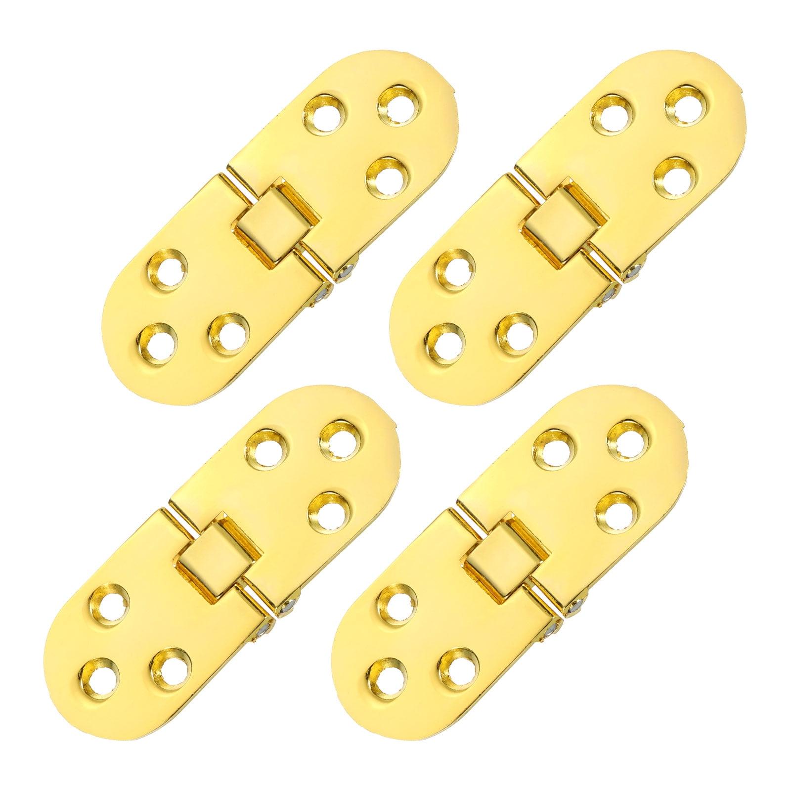 Uxcell Folding Table Hinge, 4Pack Zinc Alloy 180 Degree Round Edge ...