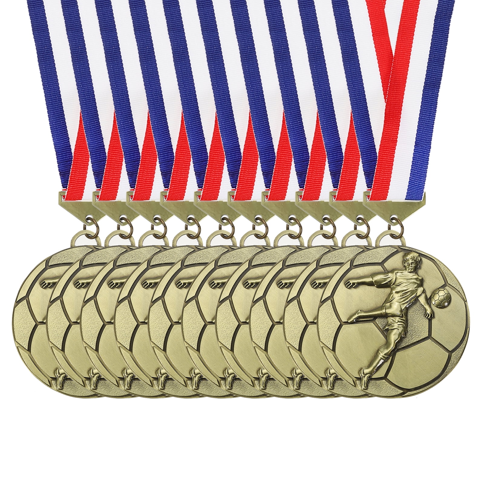 Uxcell Football Events Award Medals with Ribbons, Winner Medals Prizes ...