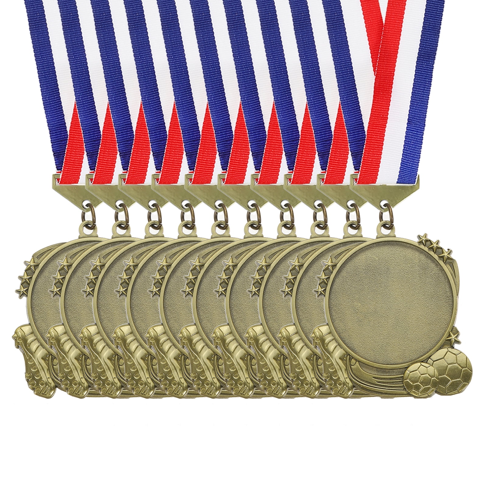 Uxcell Football Events Star Award Medals with Ribbons, Winner Medals ...