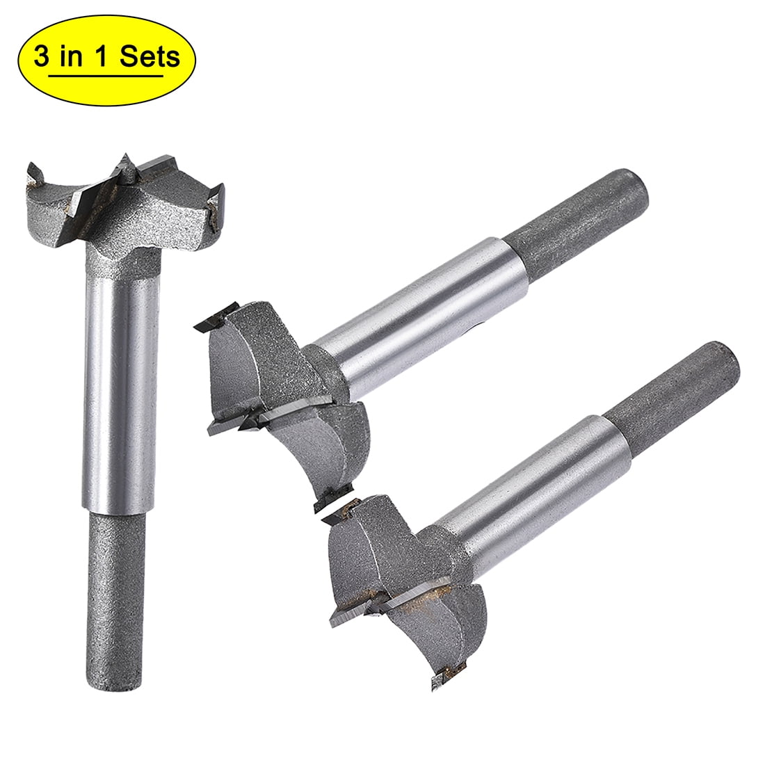 Uxcell Forstner Wood Boring Drill Bits Dia. Hole Saw Carbide Alloy ...