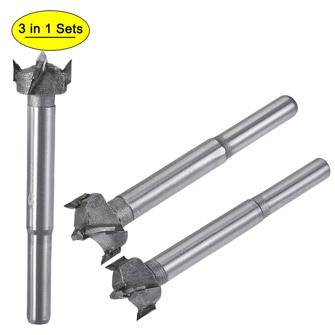 Uxcell Forstner Wood Boring Drill Bits Dia. Hole Saw Carbide Alloy ...