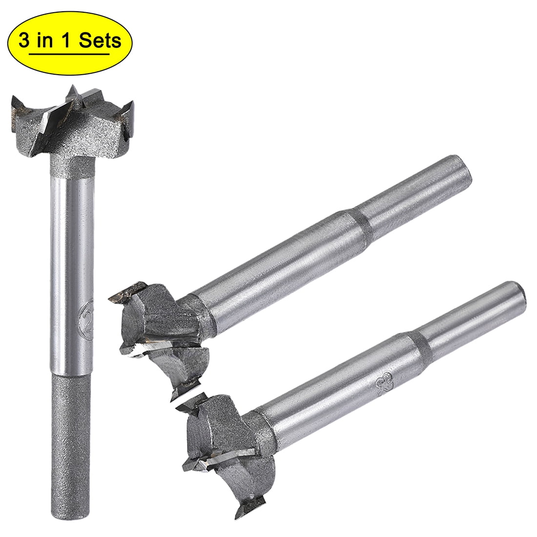 Uxcell Forstner Wood Boring Drill Bits Dia. Hole Saw Carbide Alloy ...