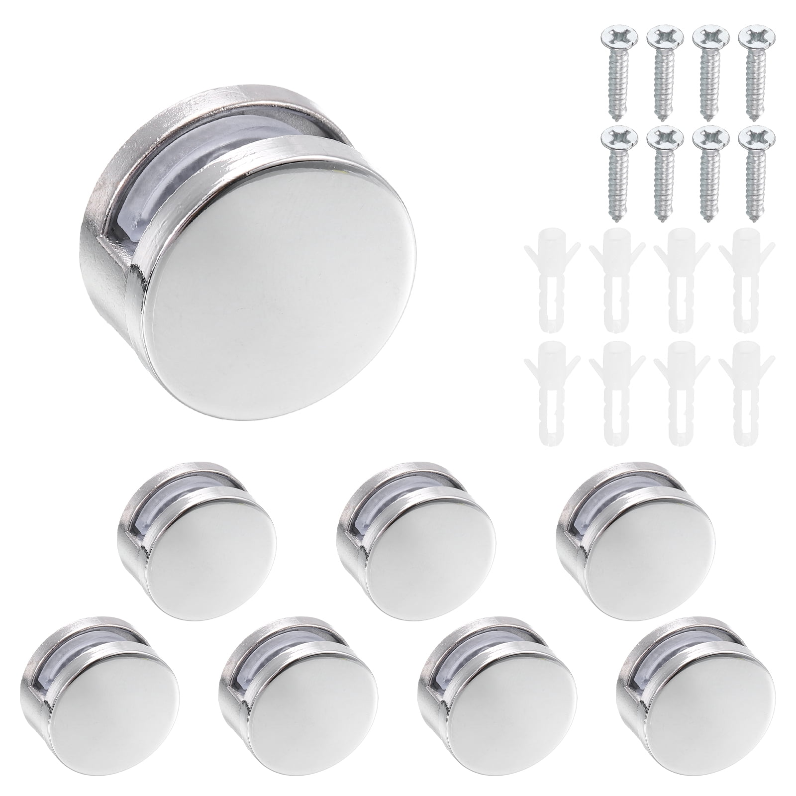 Uxcell Frameless Mirror Glass Clips, 1.04 x 0.24