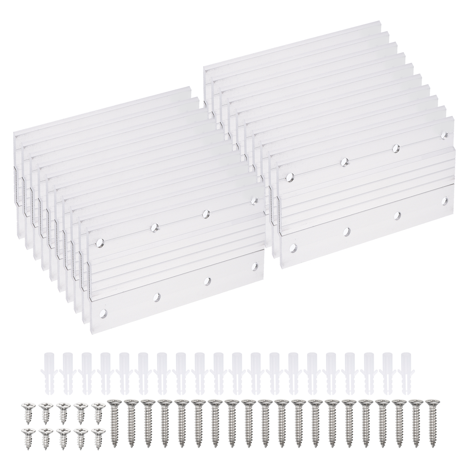 Uxcell French Cleat Picture Hanger 6 inch, 1 Set Aluminum Z Clip ...