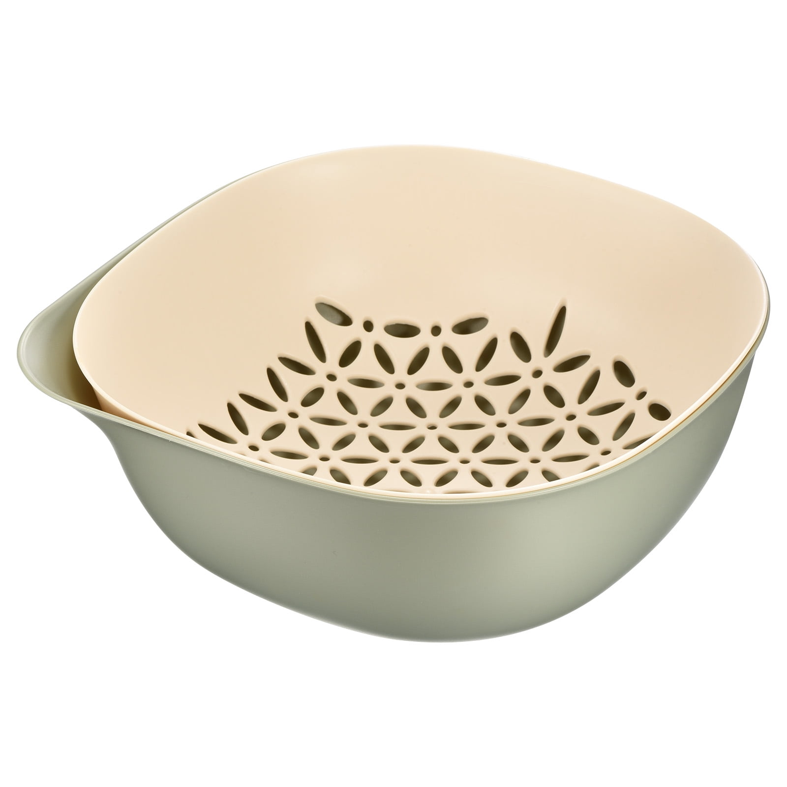 Unique Bargains Fruit and Vegetable Colander Strainer Basket, Plastic ...