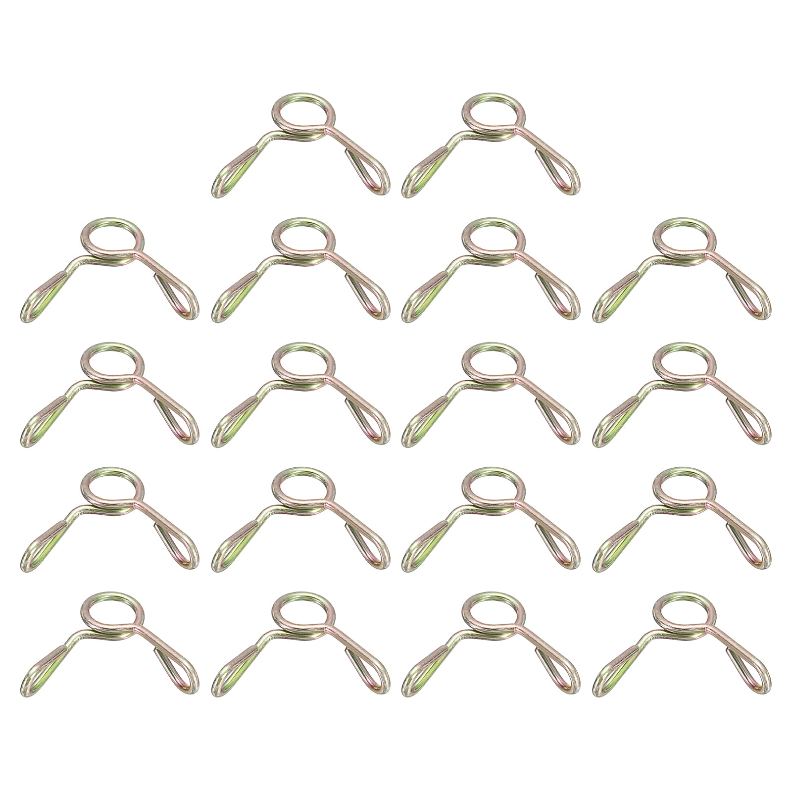 Uxcell Fuel Line Hose Clips, 18Pack 4mm Zinc Plated 65Mn Steel Tubing ...