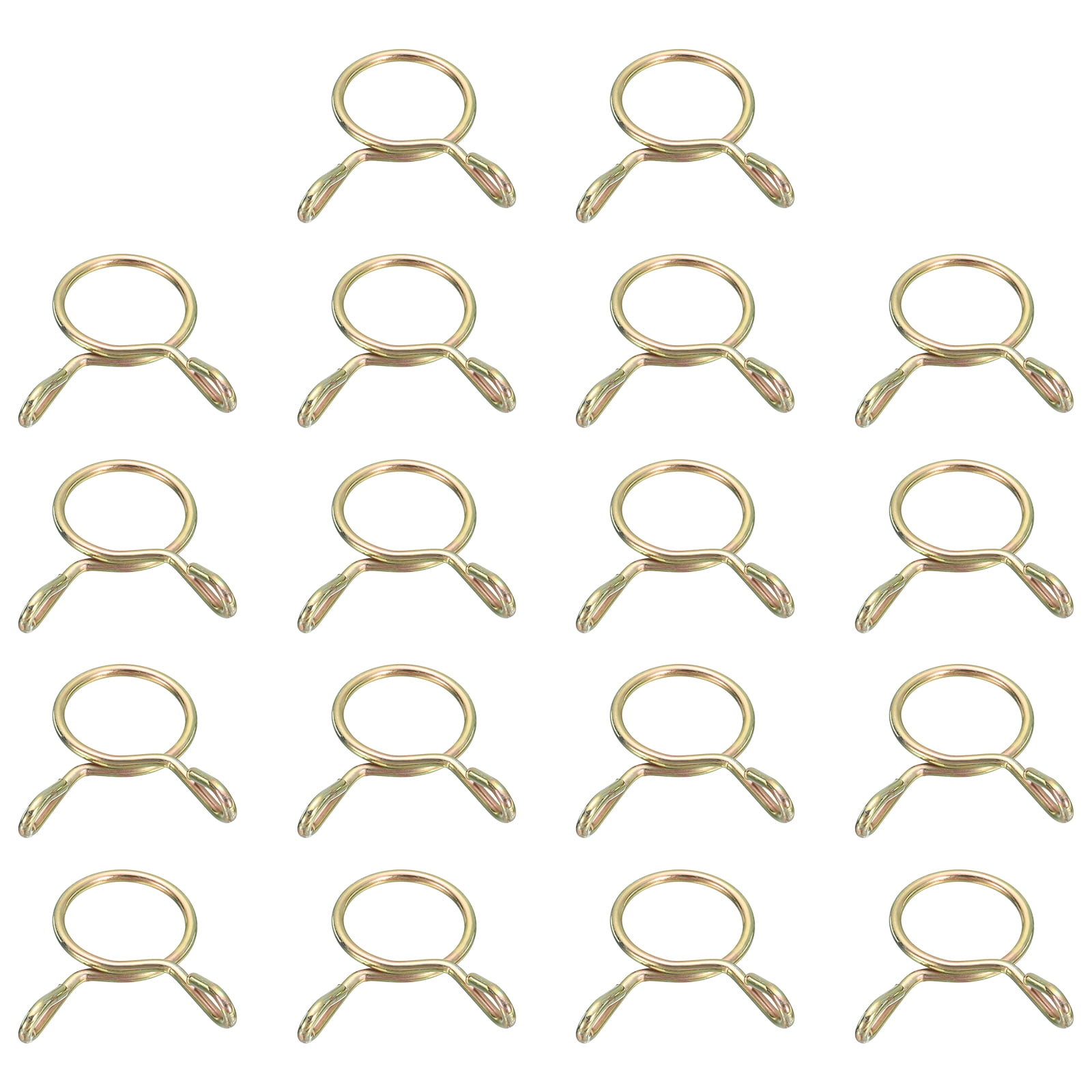 Uxcell Fuel Line Hose Clips, 30Pack 11mm Zinc Plated 65Mn Steel Tubing ...