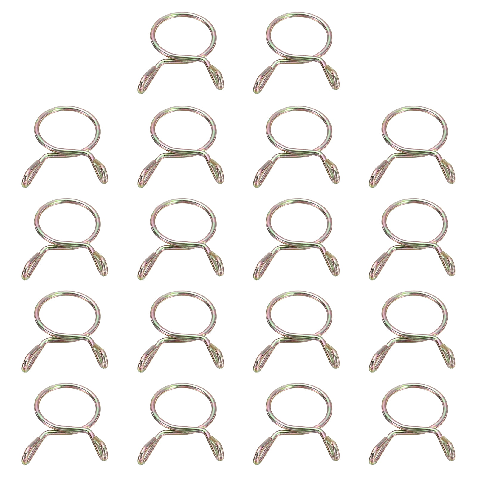 Uxcell Fuel Line Hose Clips, 30Pack 12.5mm Zinc Plated 65Mn Steel ...