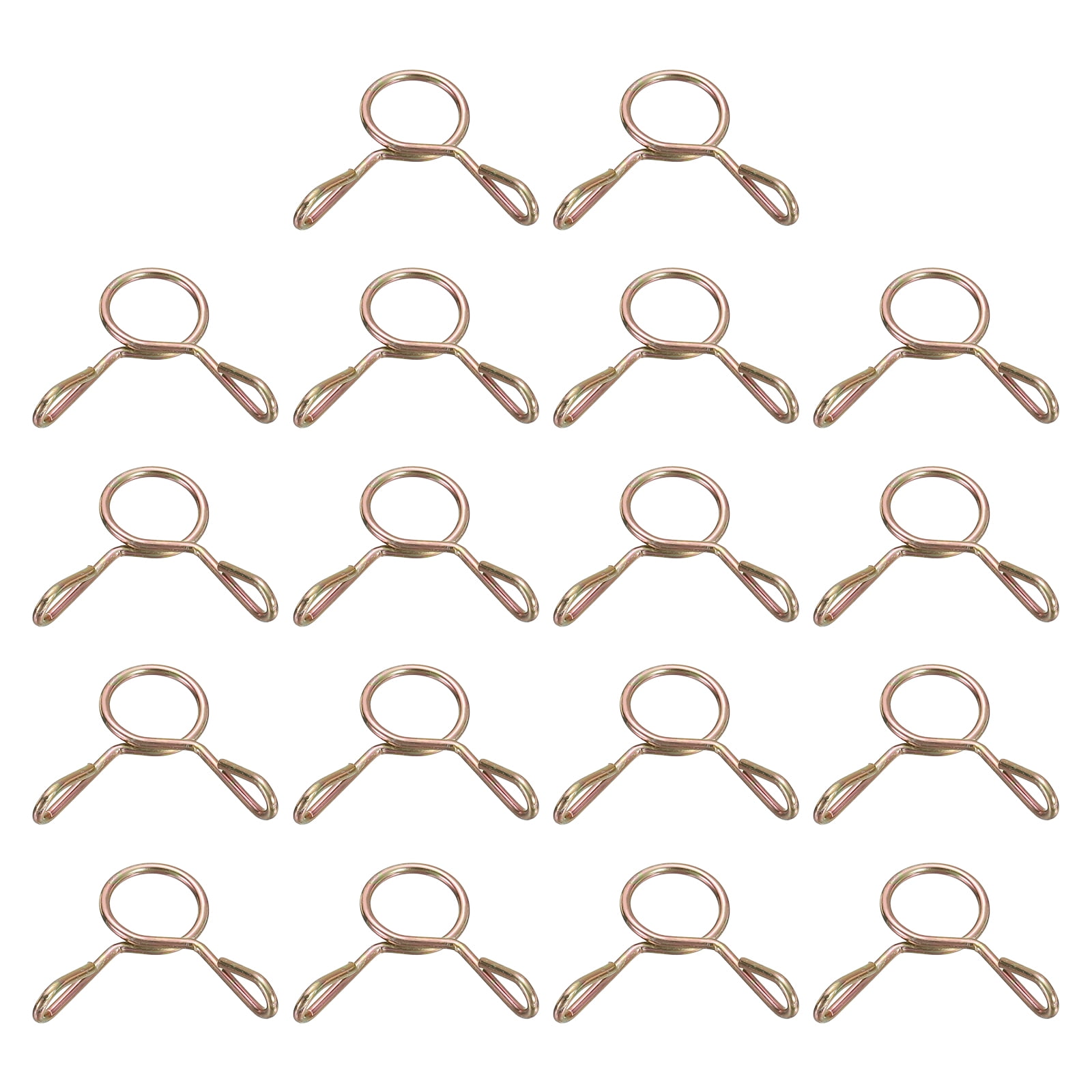Uxcell Fuel Line Hose Clips, 30Pack 6mm Zinc Plated 65Mn Steel Tubing ...