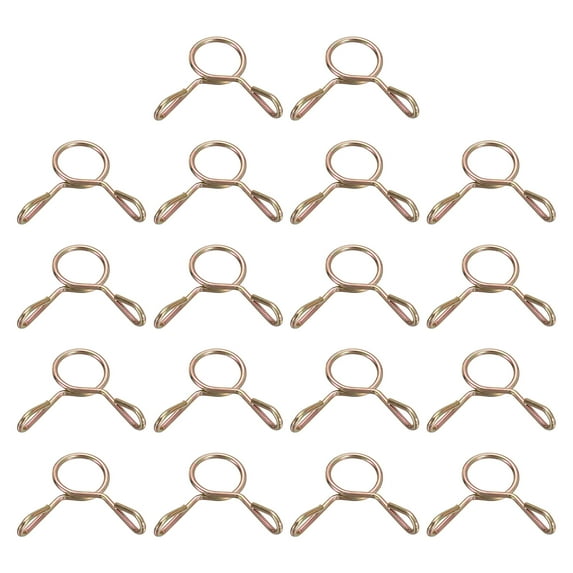 Uxcell Fuel Line Hose Clips, 30Pack 6mm Zinc Plated 65Mn Steel Tubing ...