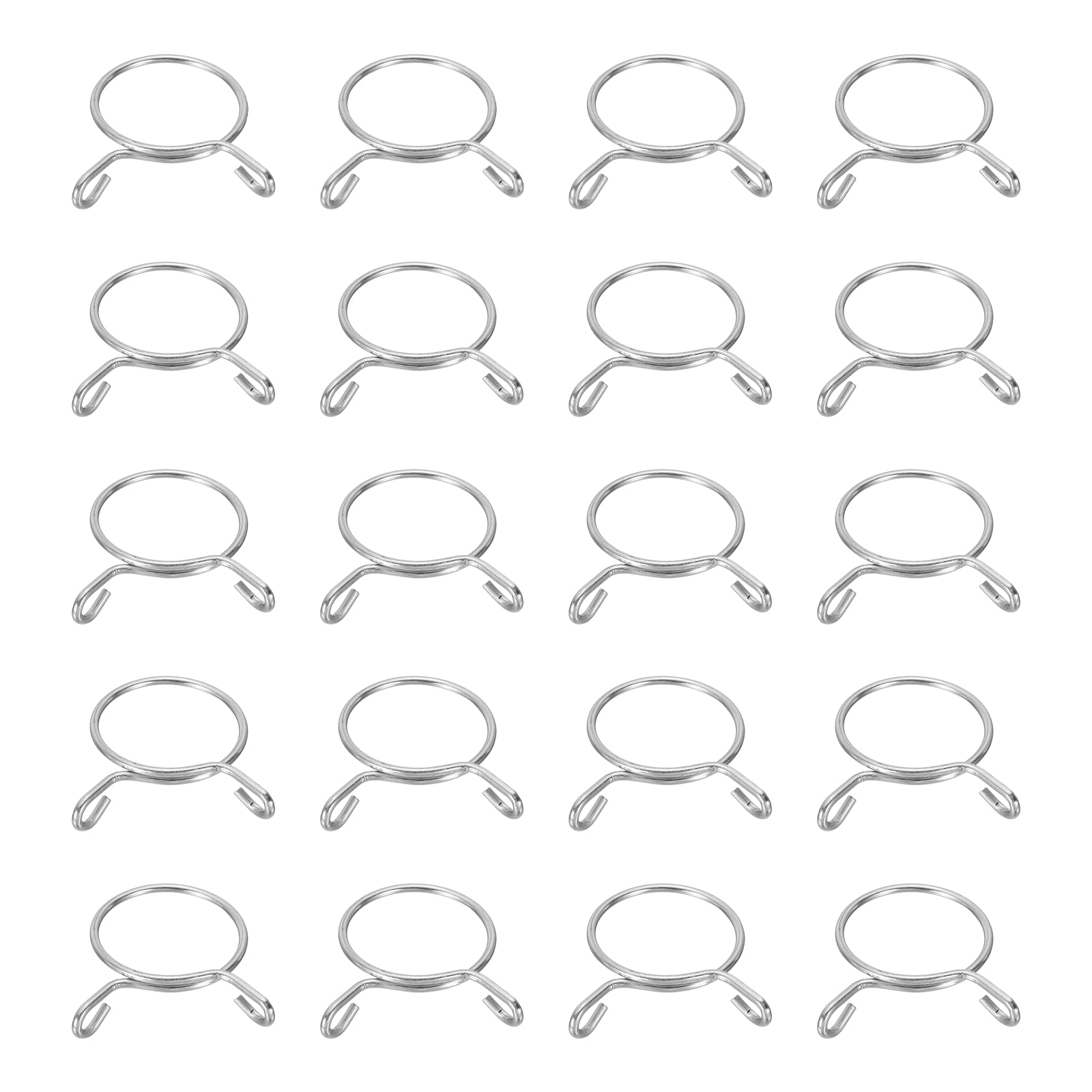 Uxcell Fuel Line Hose Clips 30Pcs 45mm ID 51.5mm OD 304 Stainless Steel ...