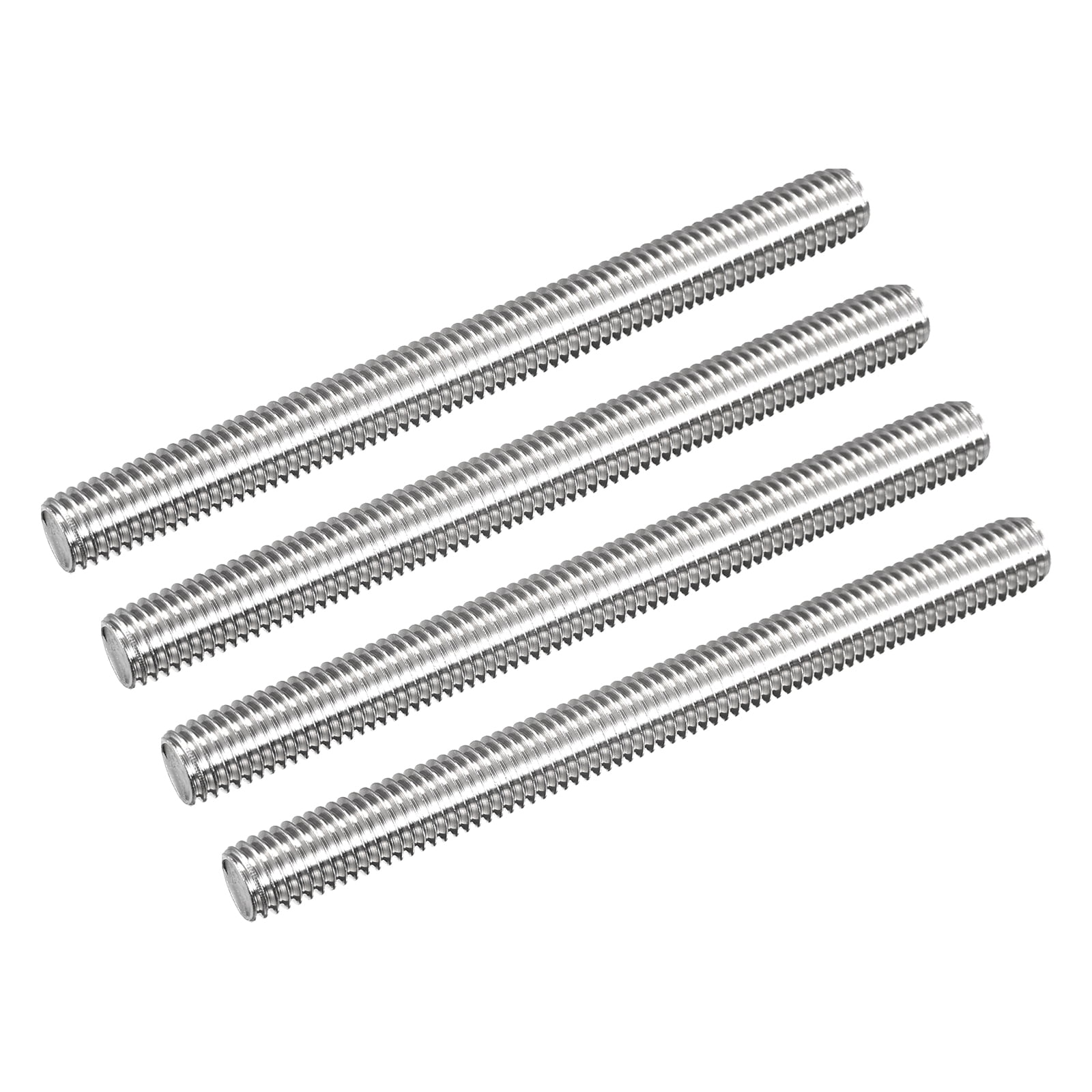 Uxcell Fully Threaded Rod M10 x 110mm 1.5mm Thread Pitch 304 Stainless ...