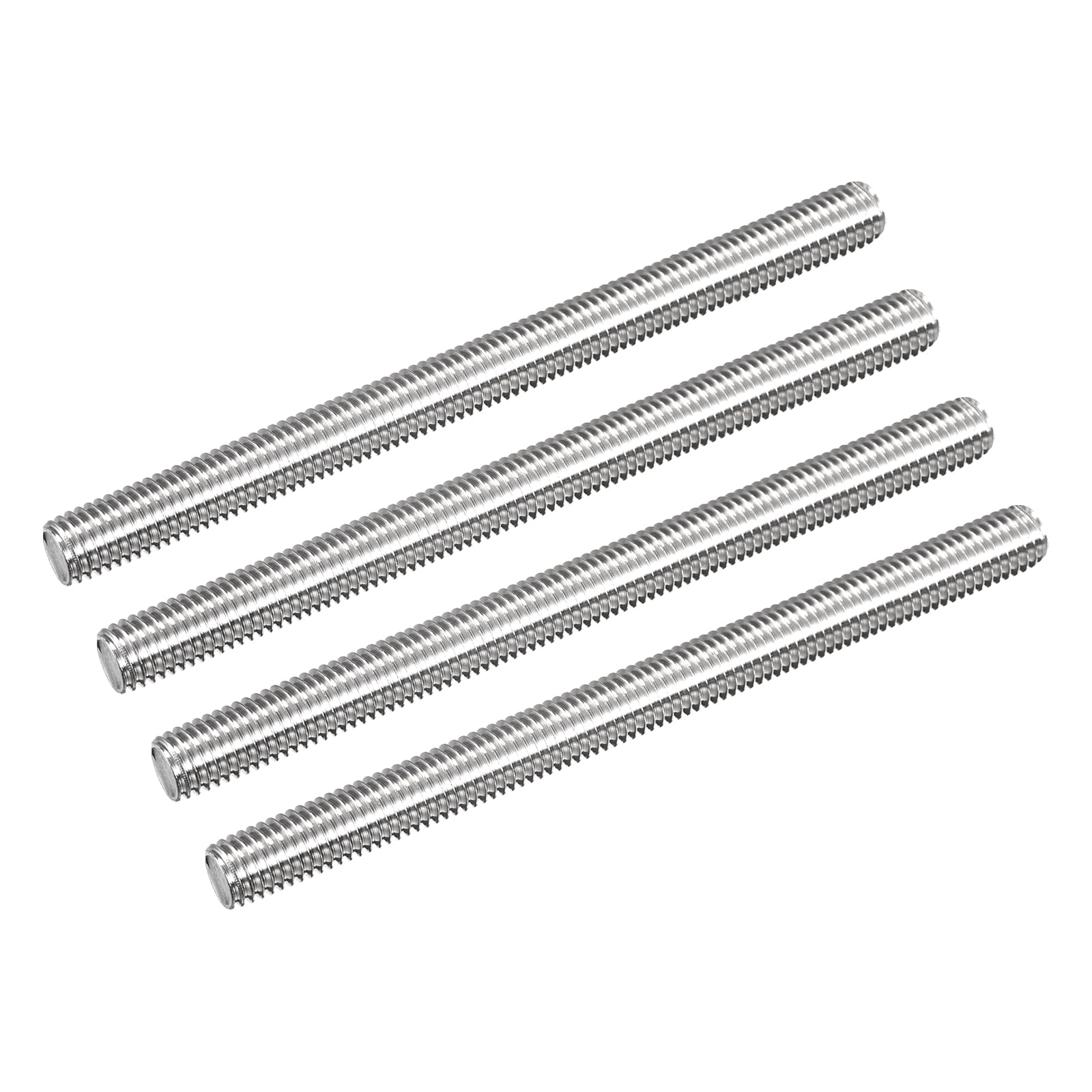 Uxcell Fully Threaded Rod M10 x 130mm 1.5mm Thread Pitch 304 Stainless ...