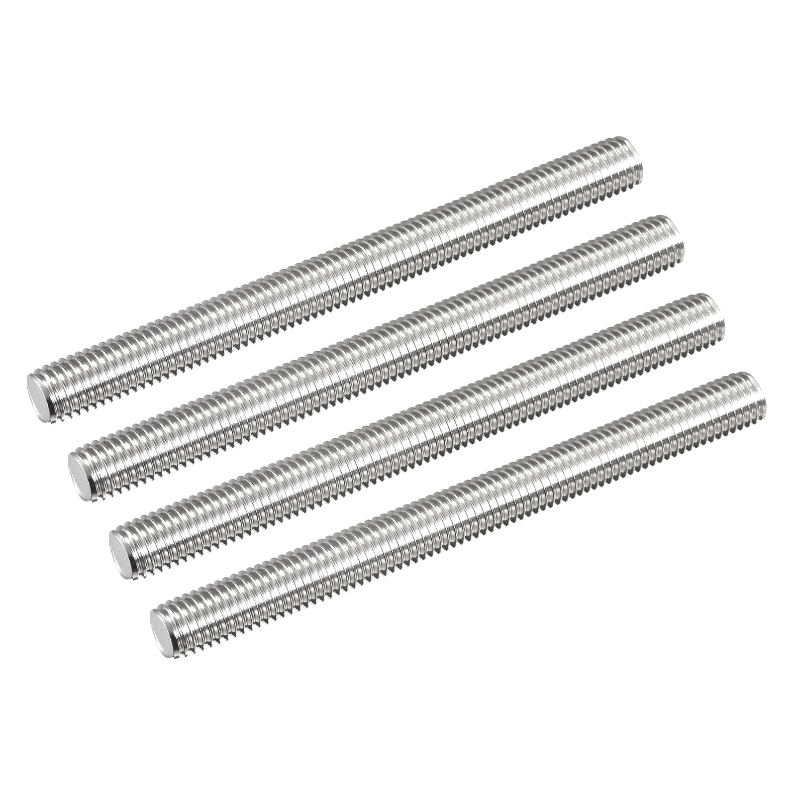 Uxcell Fully Threaded Rod M12 x 140mm 1.75mm Thread Pitch 304 Stainless ...