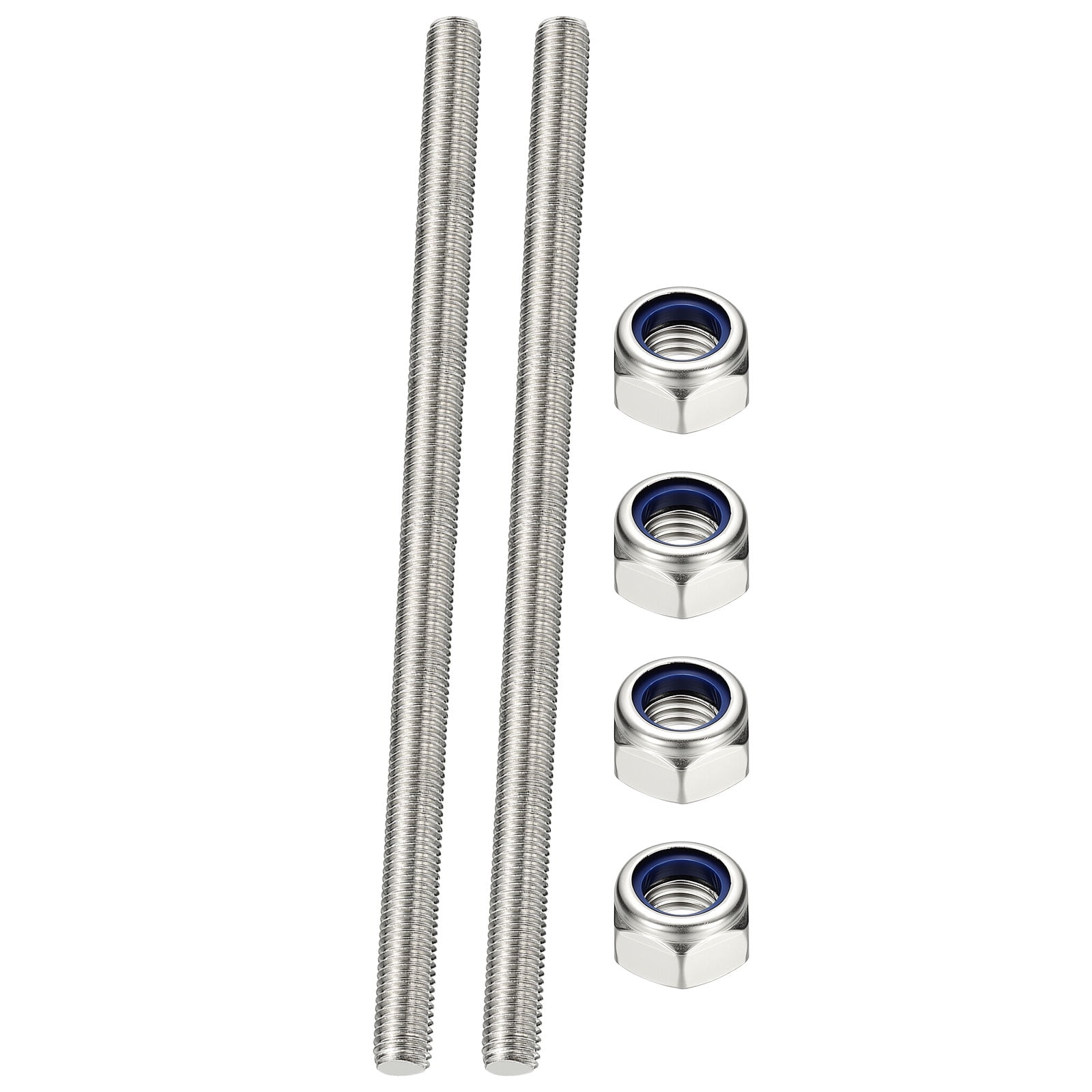 Uxcell Fully Threaded Rod, M12 x 200mm 304 Stainless Steel Right Hand ...