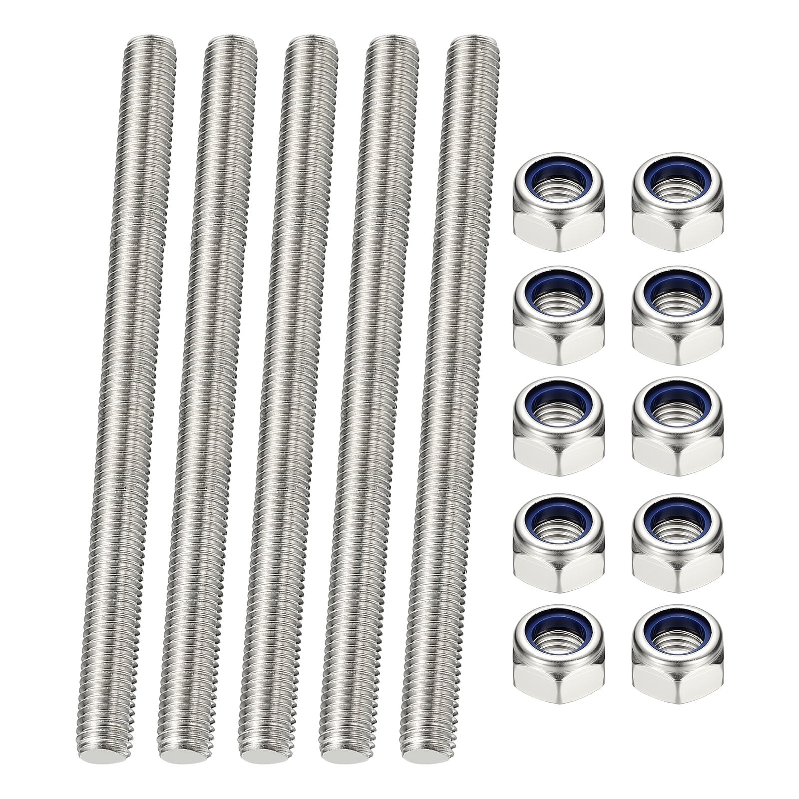 Uxcell Fully Threaded Rod, M4 x 150mm 304 Stainless Steel Right Hand ...