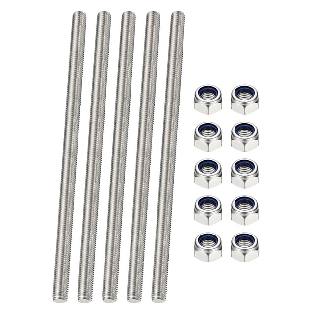 Uxcell Fully Threaded Rod, M4 x 250mm 304 Stainless Steel Right Hand ...