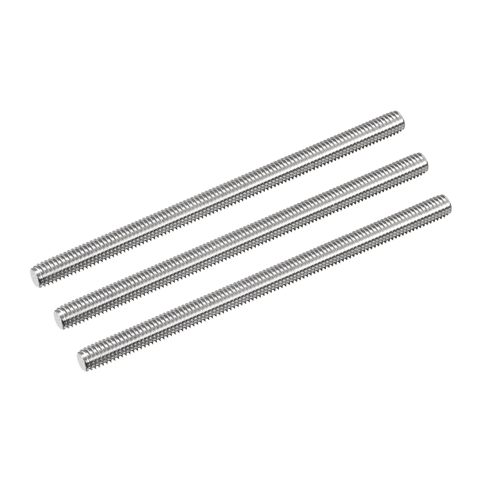 Uxcell Fully Threaded Rod M6 x 100mm 1mm Thread Pitch 304 Stainless ...